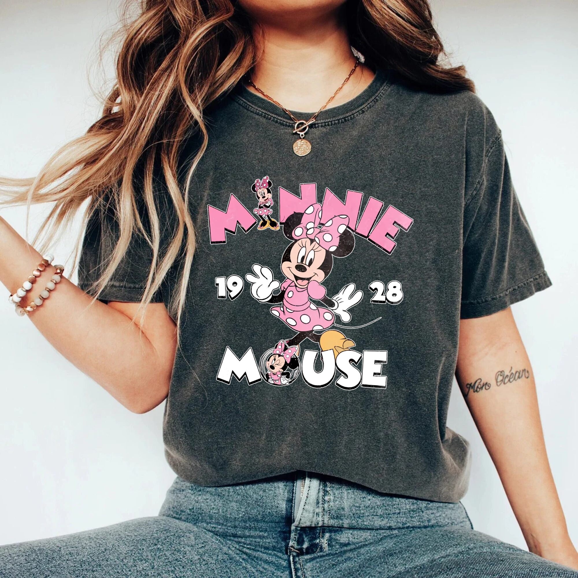Disney Minnie Mouse 1928 Comfort Shirt, Disney Girls Shirt, - Inspire ...