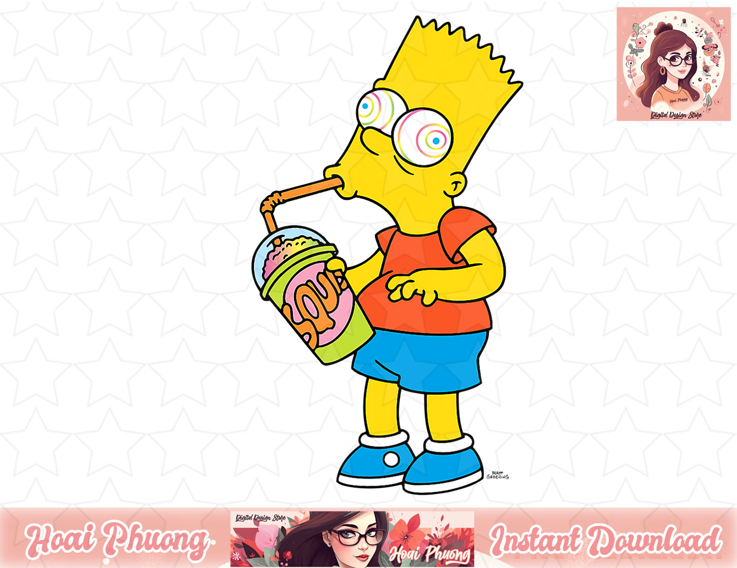 The Simpsons Bart Simpson Squishee Brain Freeze png, instant | Inspire ...