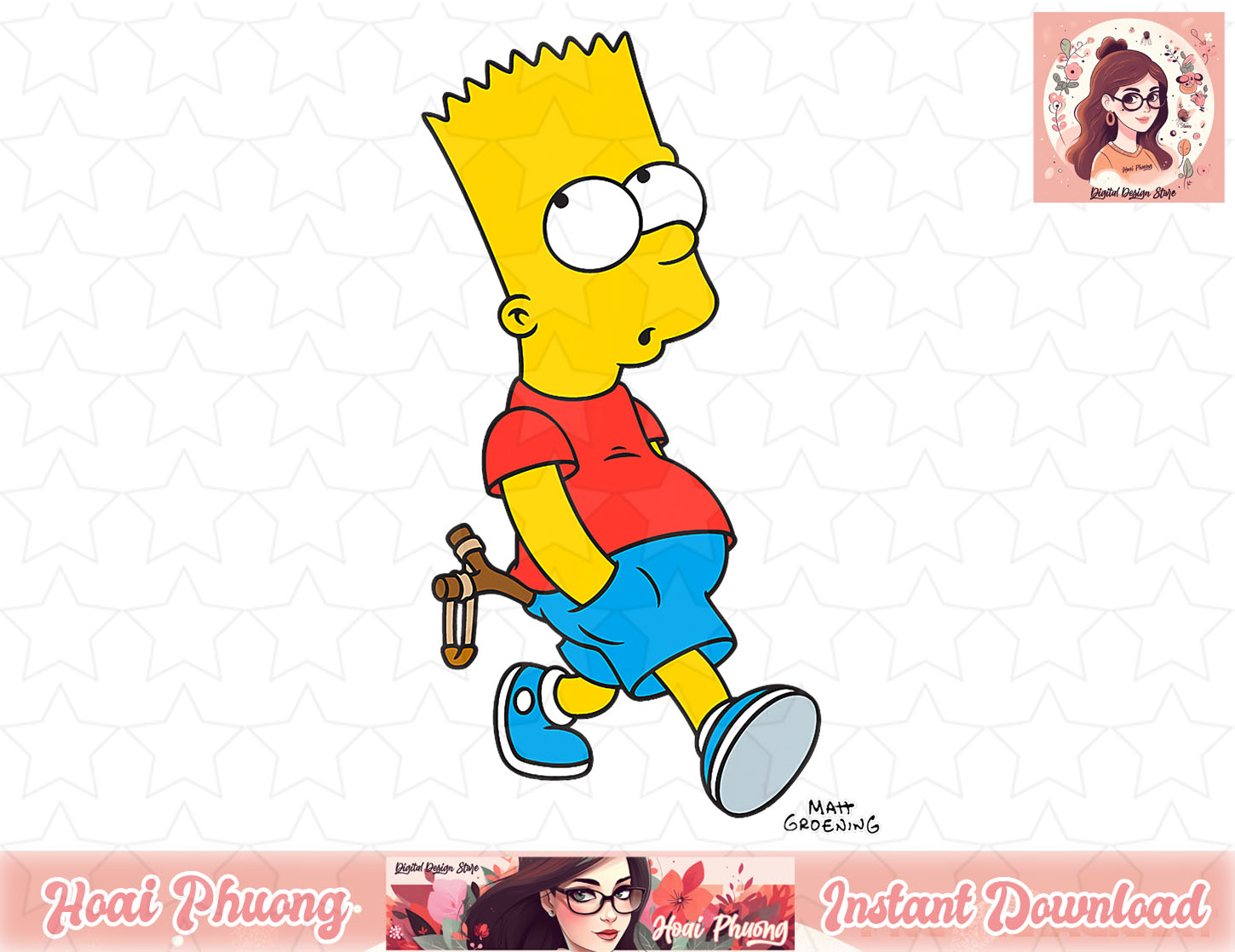 The Simpsons Bart Simpson With Slingshot png, instant downlo | Inspire ...