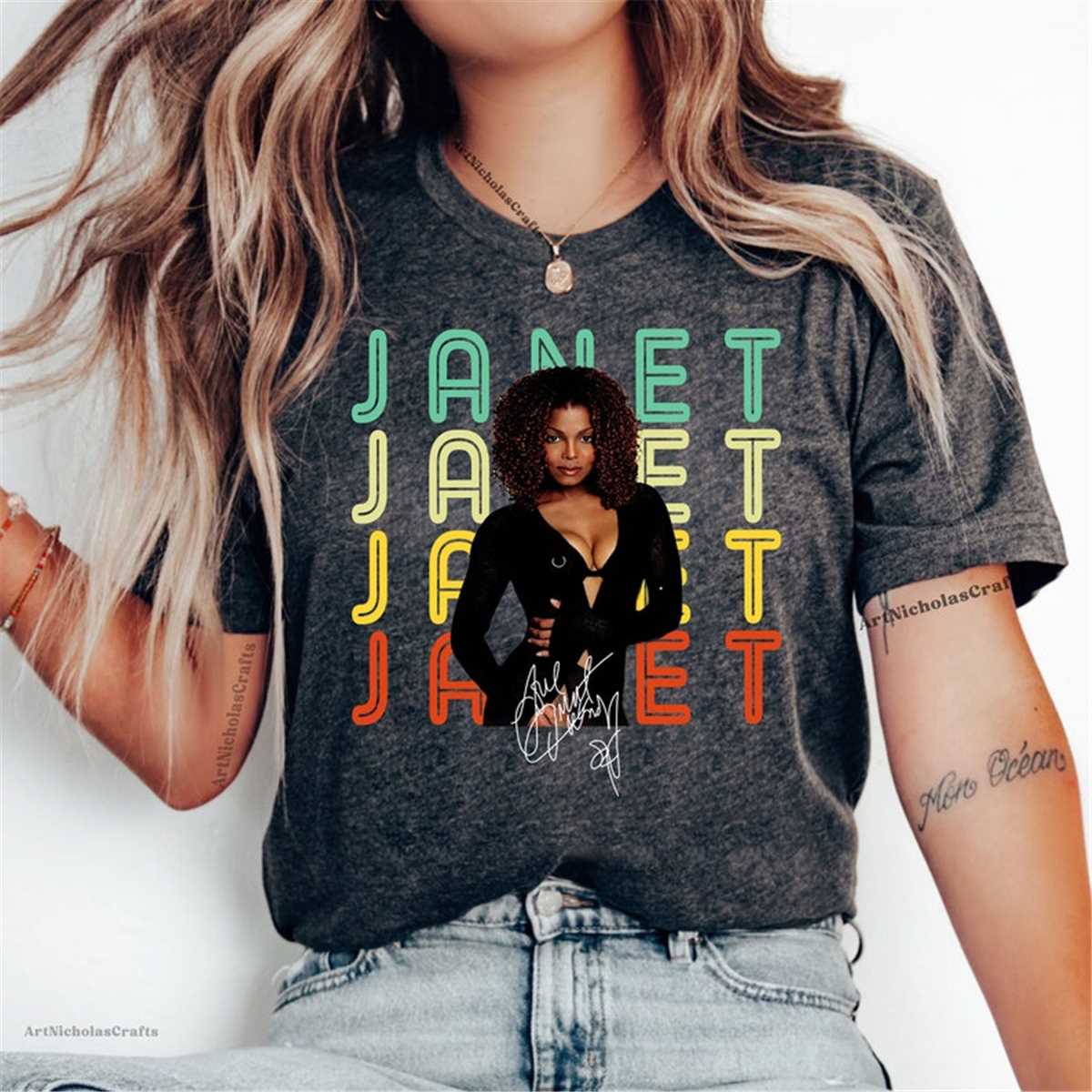 Janet Jackson Shirt Women, Janet Jackson Shirt Vintage, Jane | Inspire ...