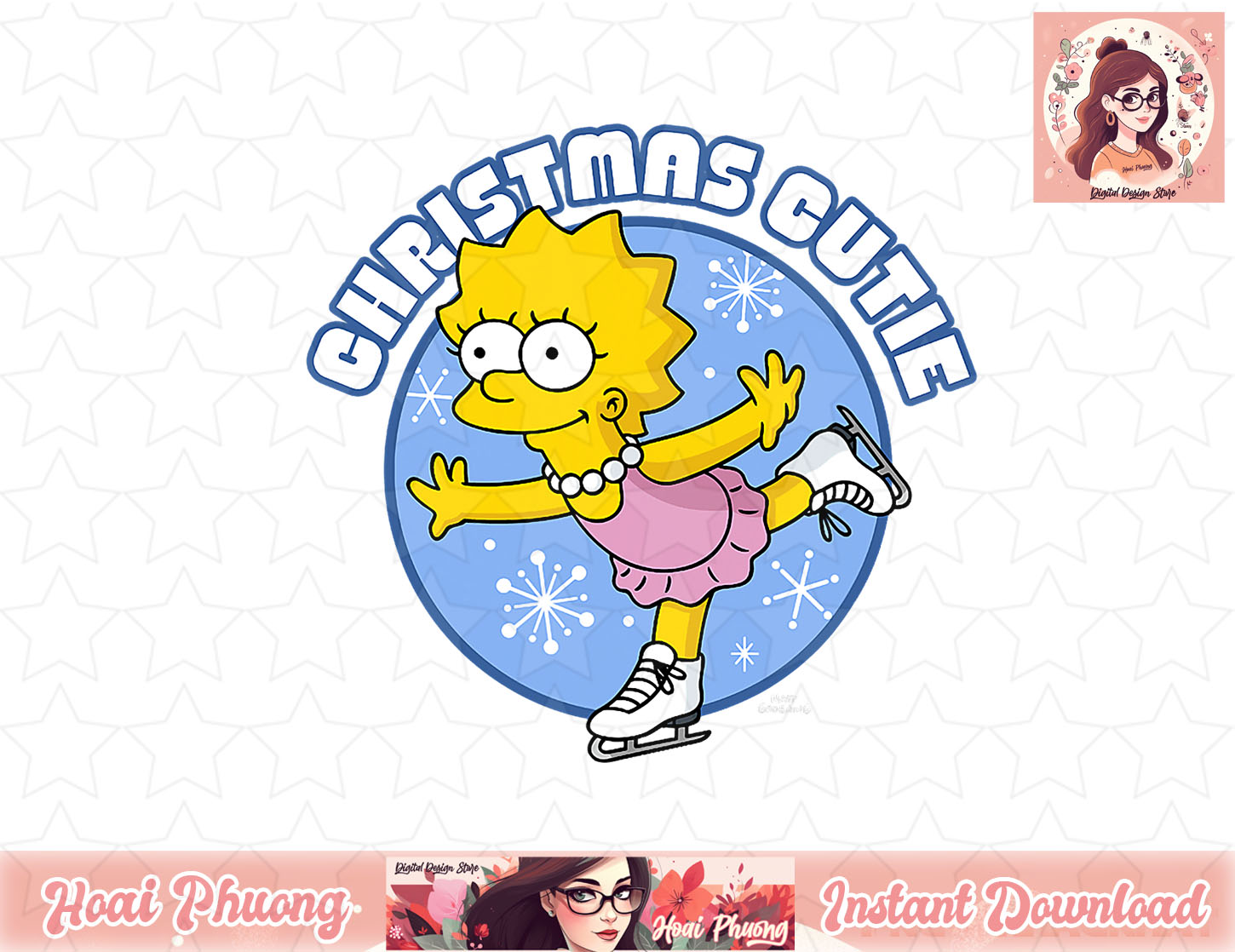 The Simpsons Christmas Lisa Christmas Cutie Ice Princess V2 | Inspire Uplift
