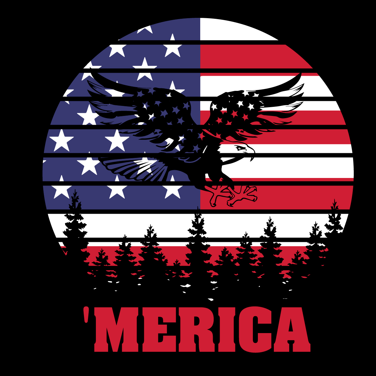 Merica Eagle Usa Flag Svg, Independence Svg, Merica Svg, Ame | Inspire ...