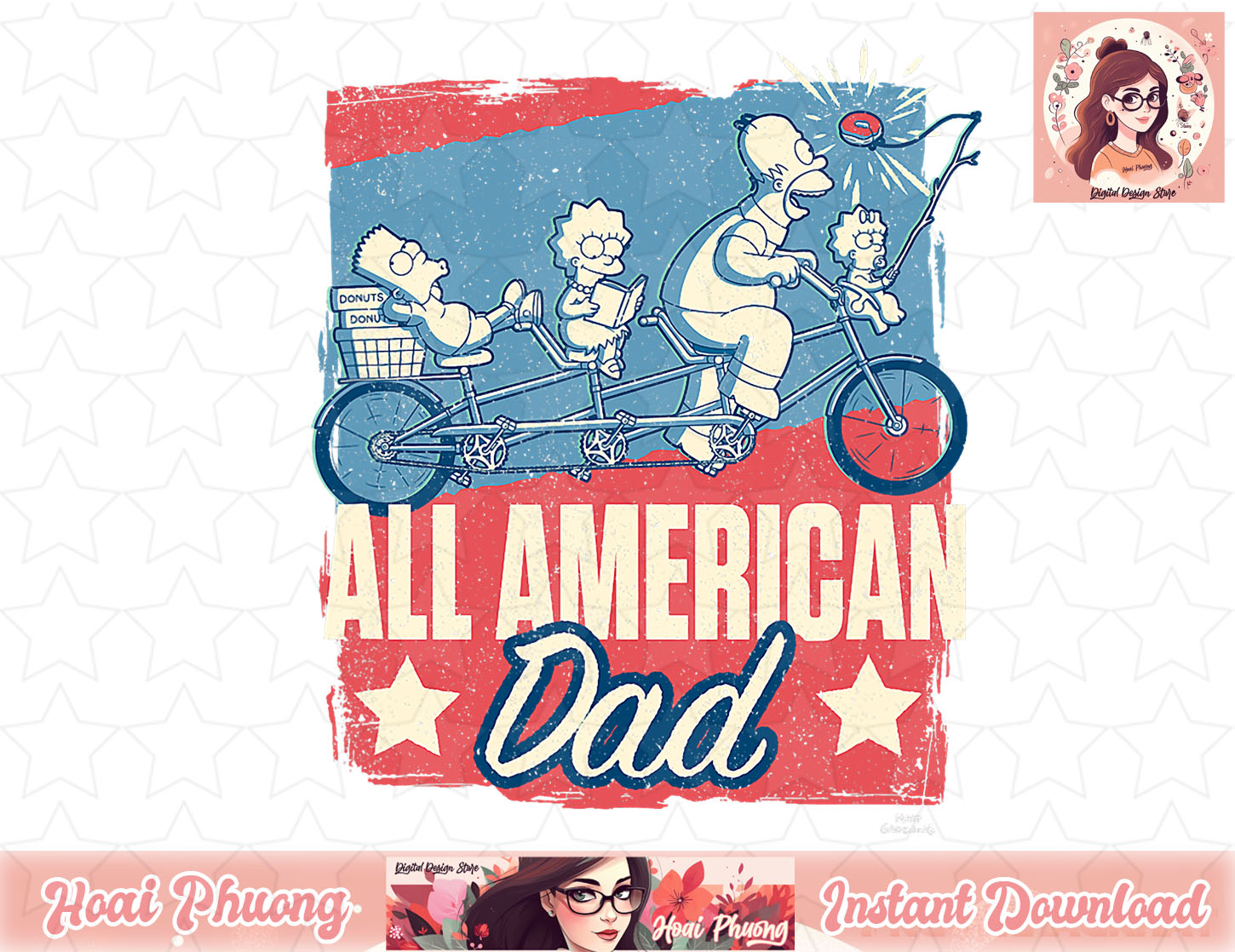 The Simpsons Father s Day Homer All American Dad png, instan | Inspire ...