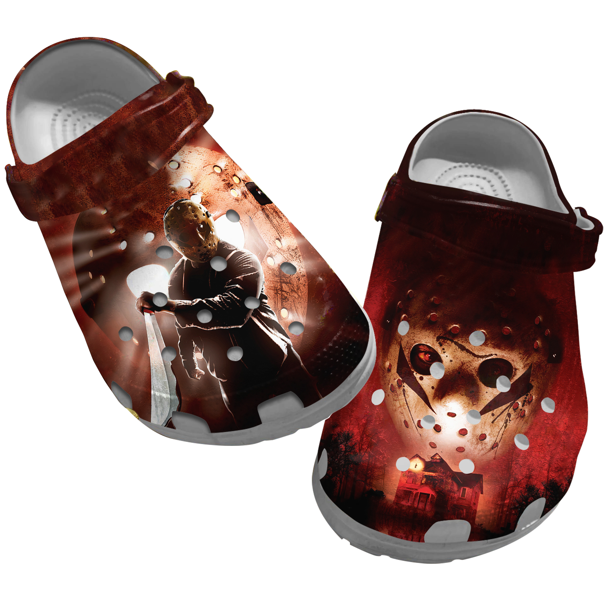 Friday the 13th Crocs, Friday the 13th Clog Shoes Unisex, Mo - Inspire ...