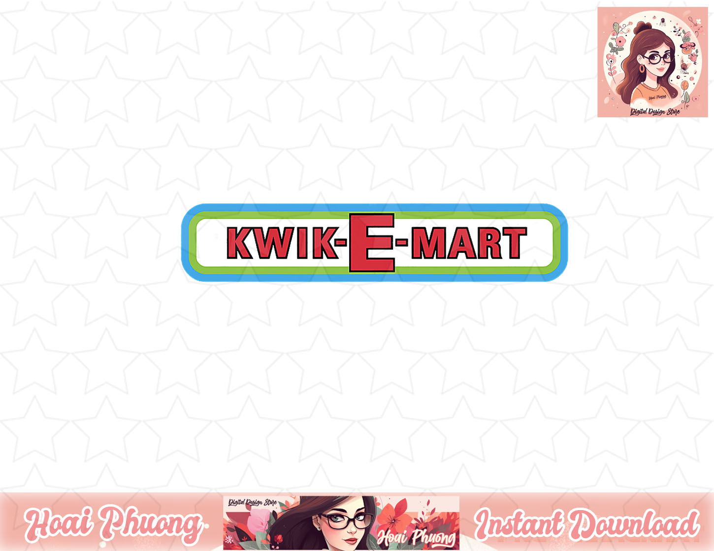 The Simpsons Kwik-E-Mart Logo V1 png, instant download | Inspire Uplift