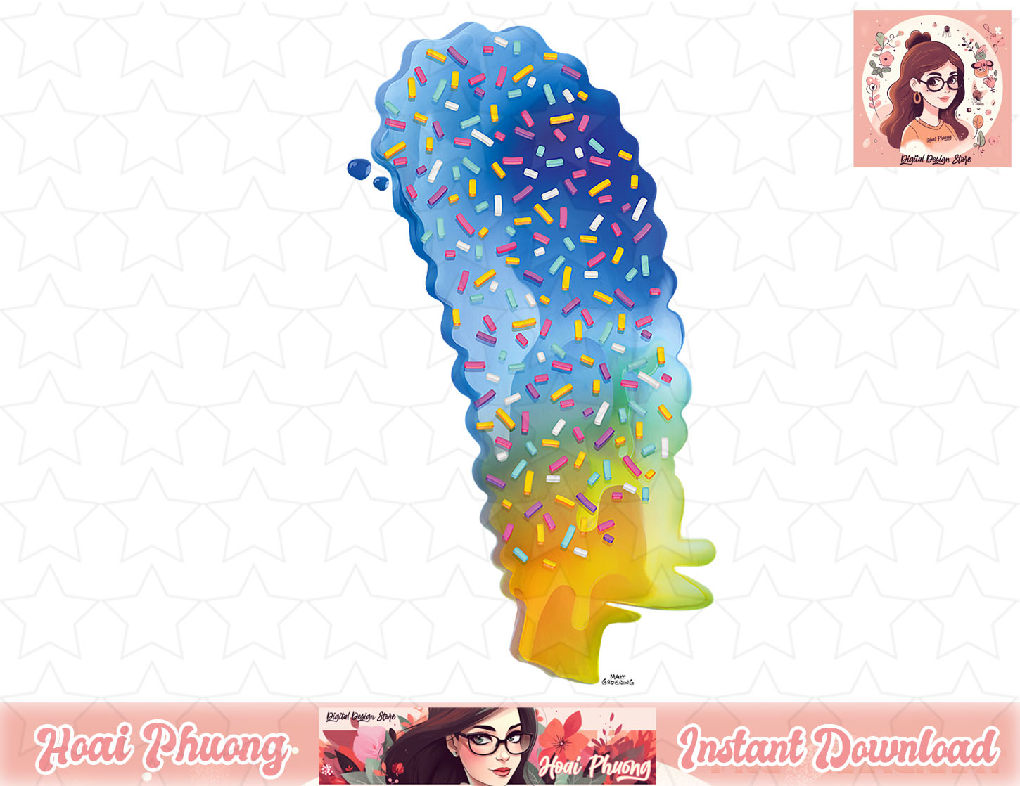 The Simpsons Marge Simpson Sprinkles Head png, instant downl - Inspire ...