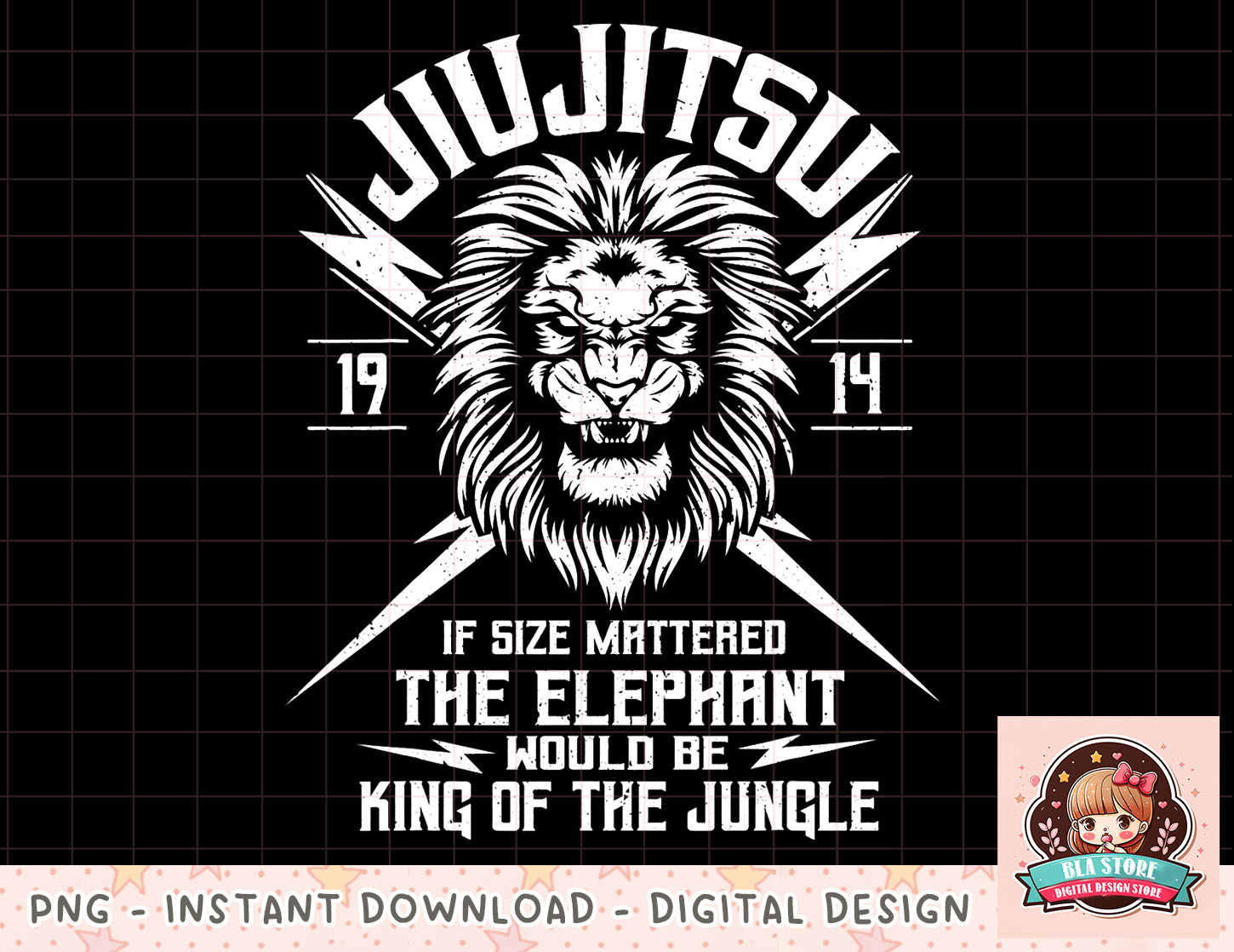 Vintage Lion Brazilian Jiu-Jitsu, MMA, BJJ Gift png, instant | Inspire ...