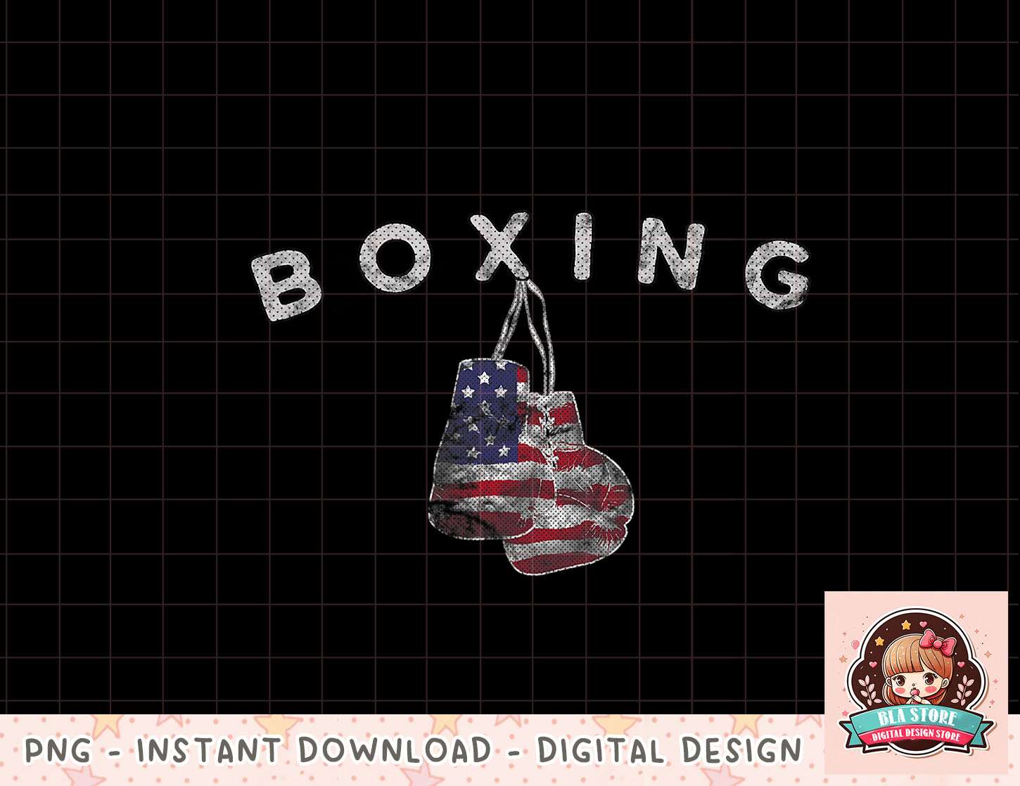 Vintage US Flag Boxing Gloves png, instant download, digital | Inspire ...