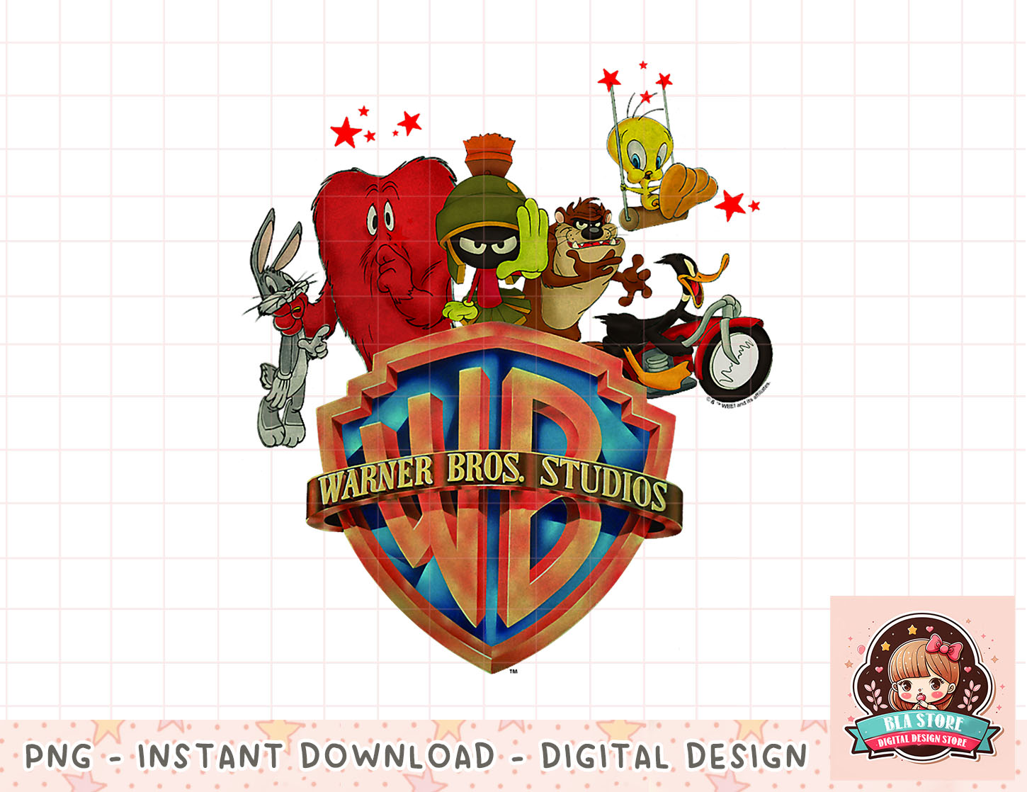 WB100 Looney Tunes Trouble Makers Warner Bros. Logo png, ins | Inspire ...