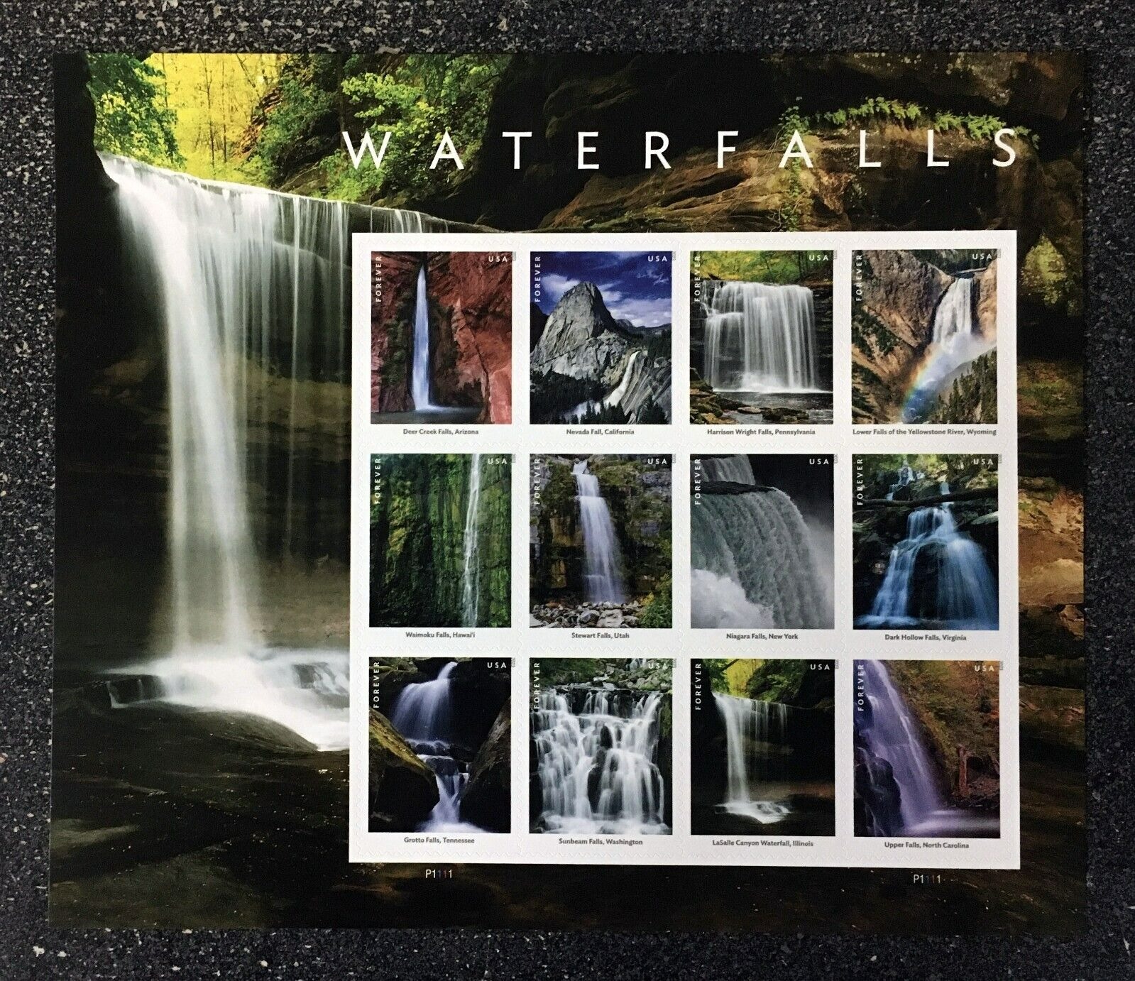100 Waterfall Stamp 2023 Unused US Forever First Class Flowe - Inspire ...