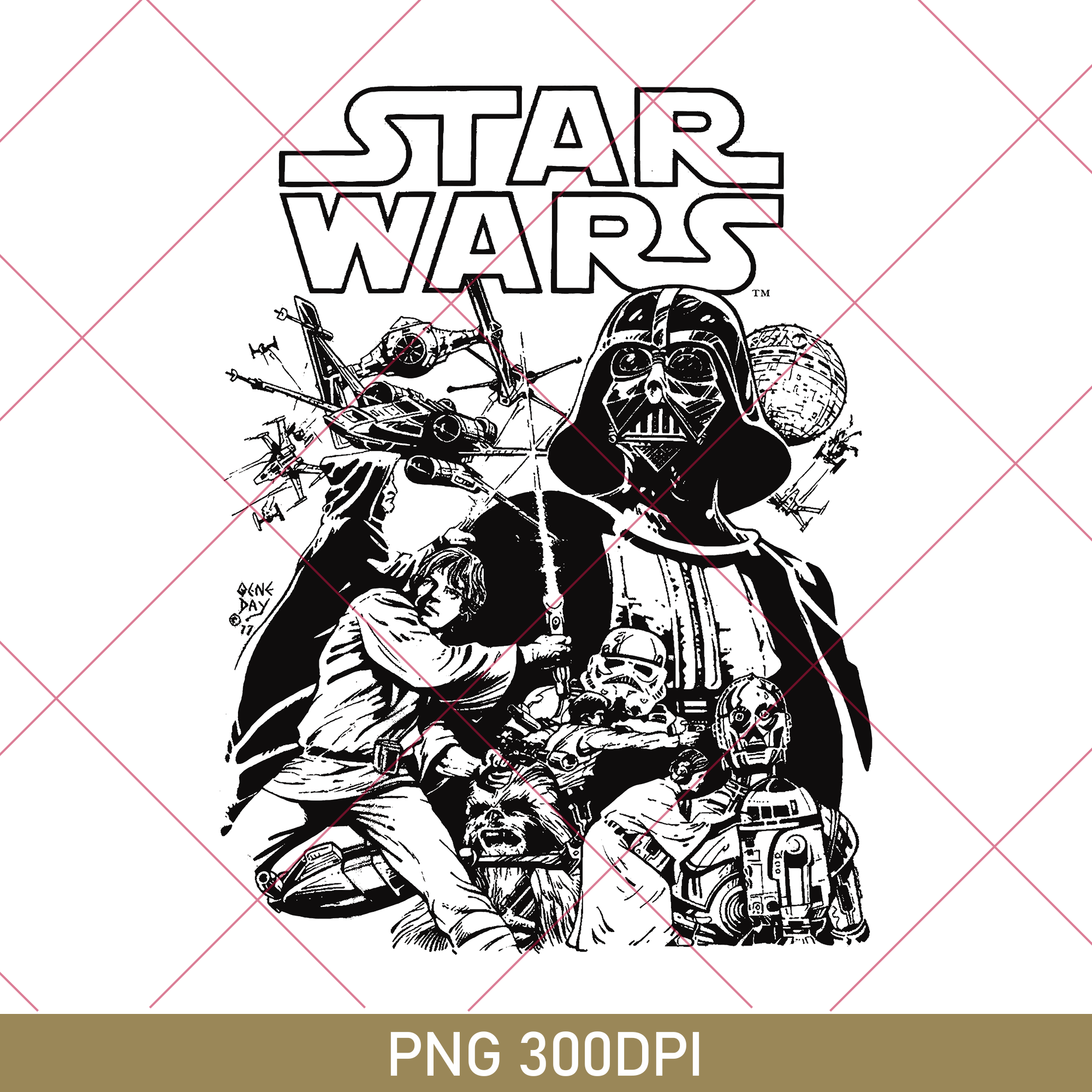 Retro Star Wars PNG, Vintage Star Wars PNG, Disney Star Wars | Inspire ...