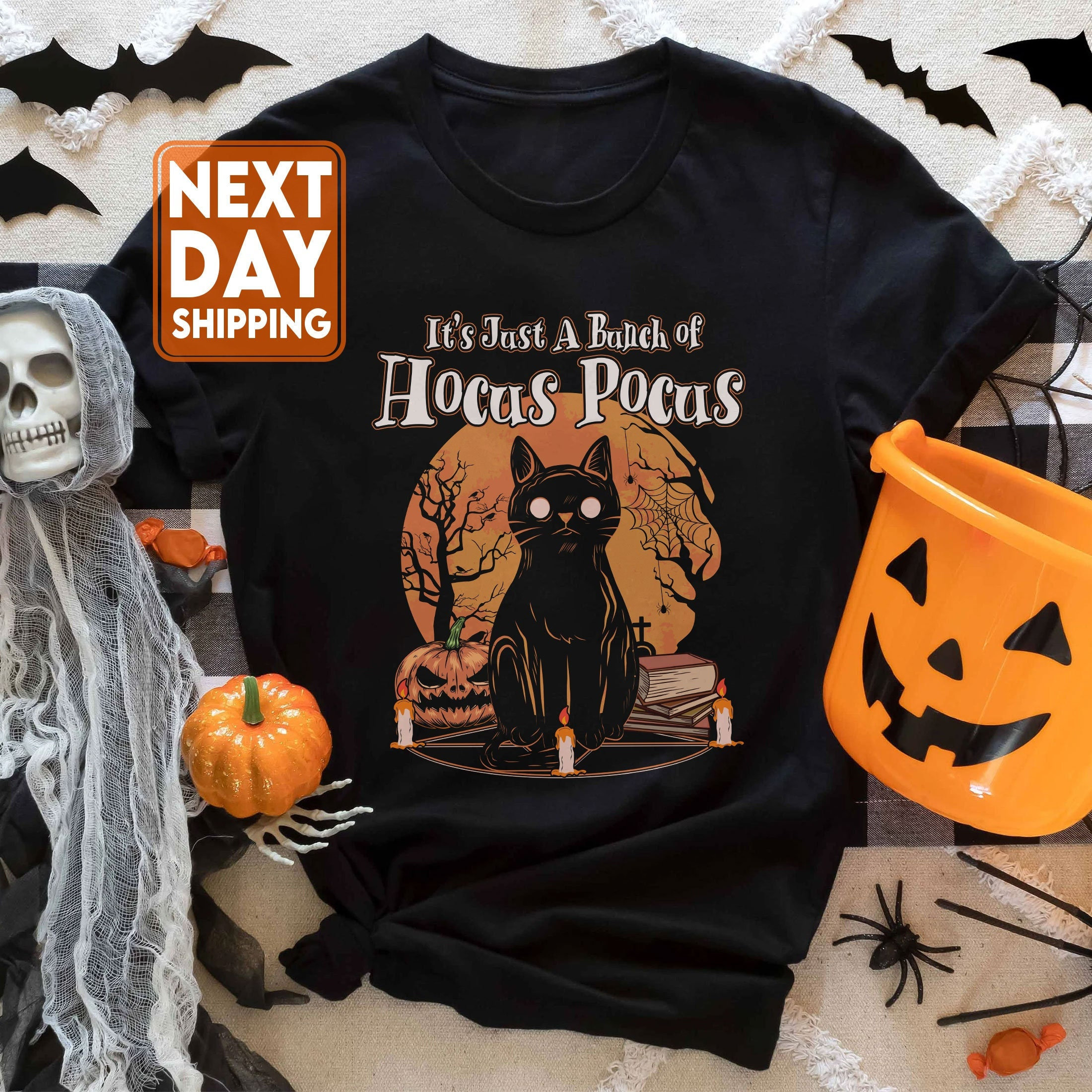 Its Just A Bunch of Hocus Pocus Sweatshirt, Halloween Black | Inspire ...