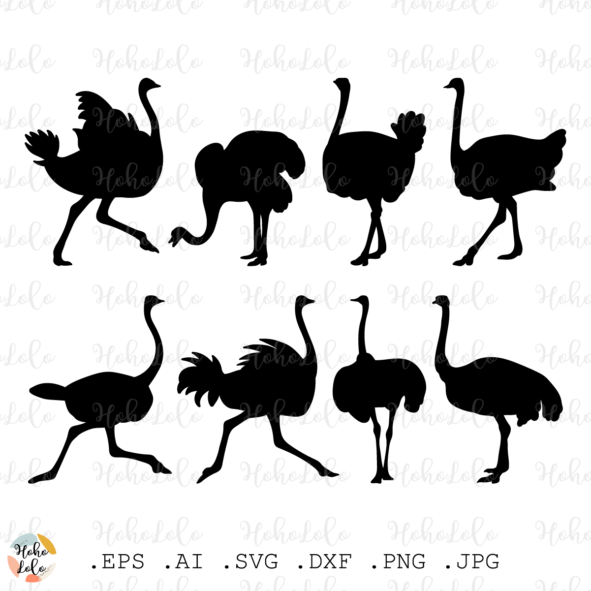 Ostrich Svg, Ostrich Silhouette, Ostrich Cricut, Ostrich Ste - Inspire ...
