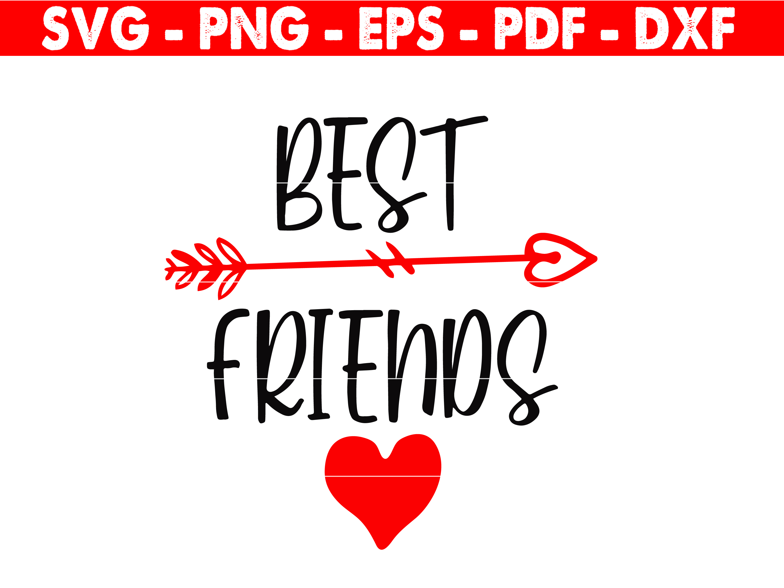 Best Friends Svg, Best Friends Png, Best Friends Bundle, Fri | Inspire ...
