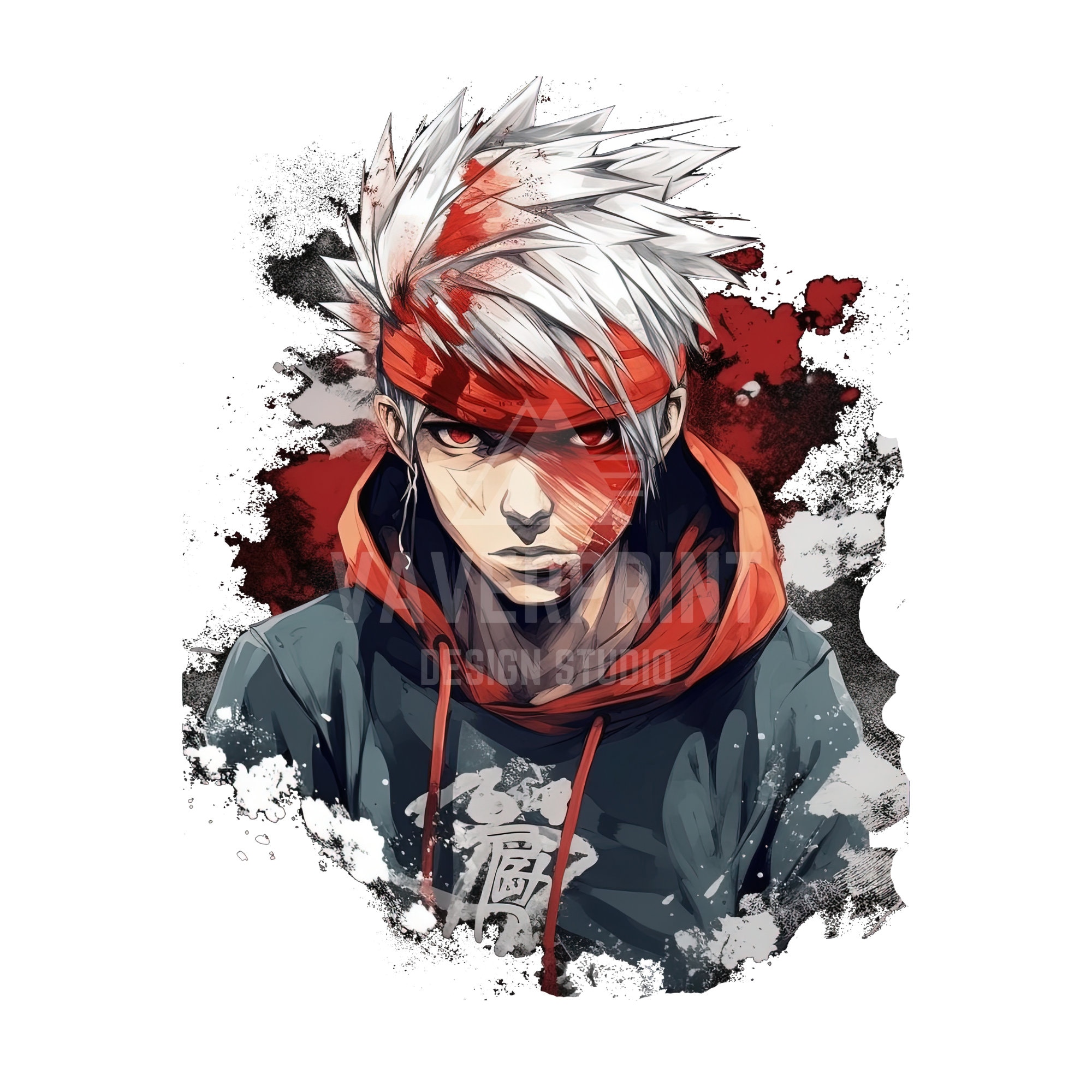 Bad Anime Boy Design, Digital Download Design, Commercial Us - Inspire ...