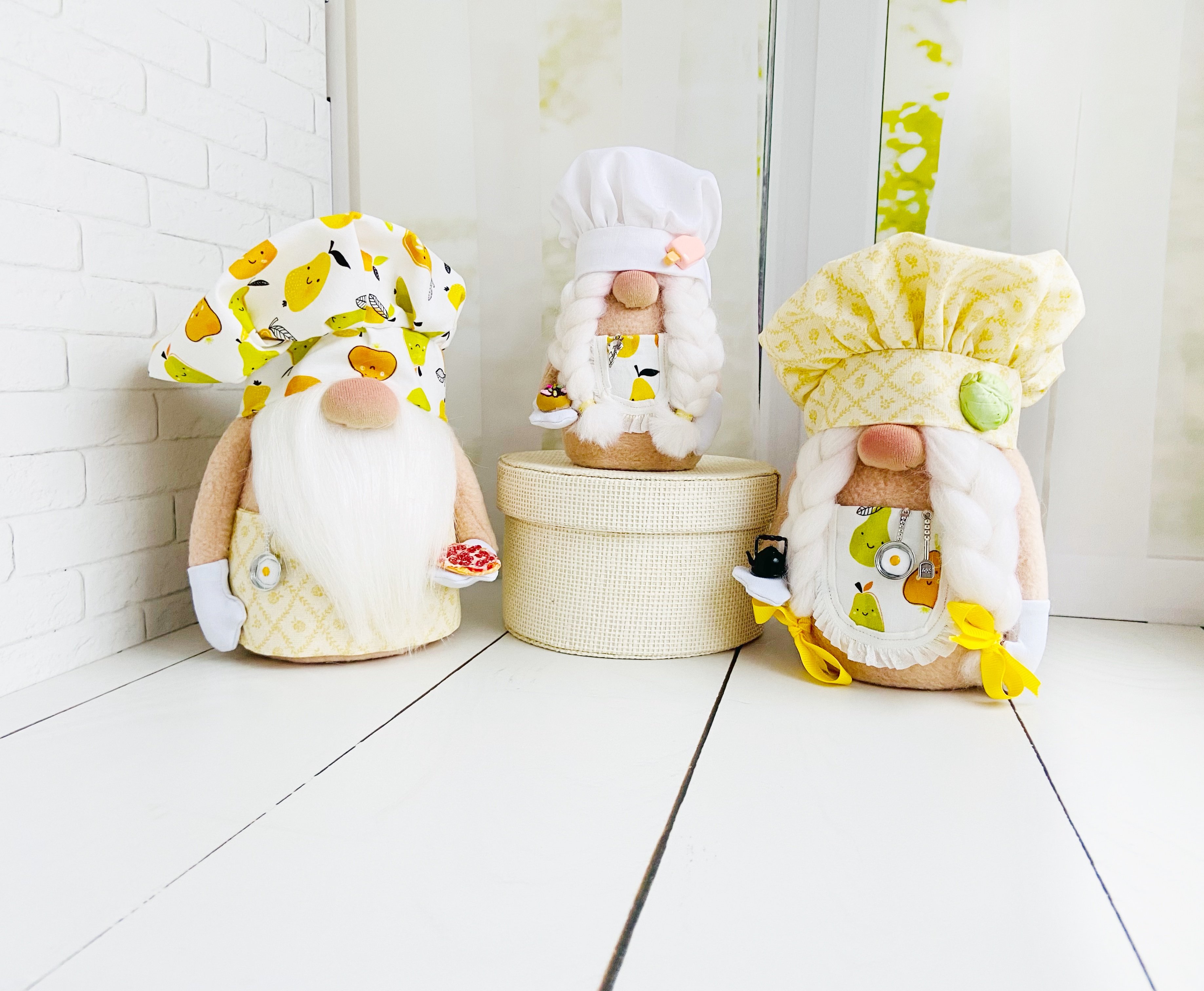 Gnome Cook Family. Handmade Interior Toy. Cozy decor. Kitche - Inspire ...