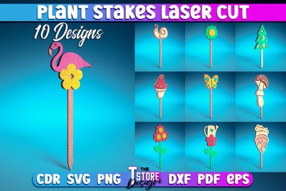 Plant Stakes Laser Cut SVG Bundle | SVG Plant Stakes Laser C | Inspire ...