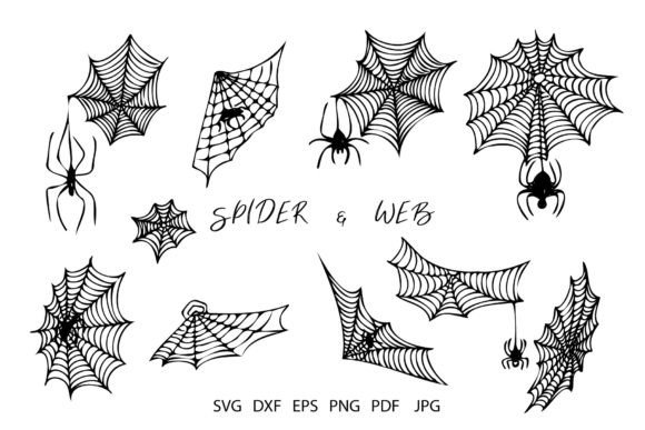 Spiders and Spider Web Bundle Svg Spiders and Spider Web Bun | Inspire ...