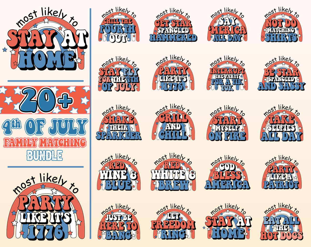 Patriot Day Matching Family Shirt Png Bundle, Happy Fourth O - Inspire ...