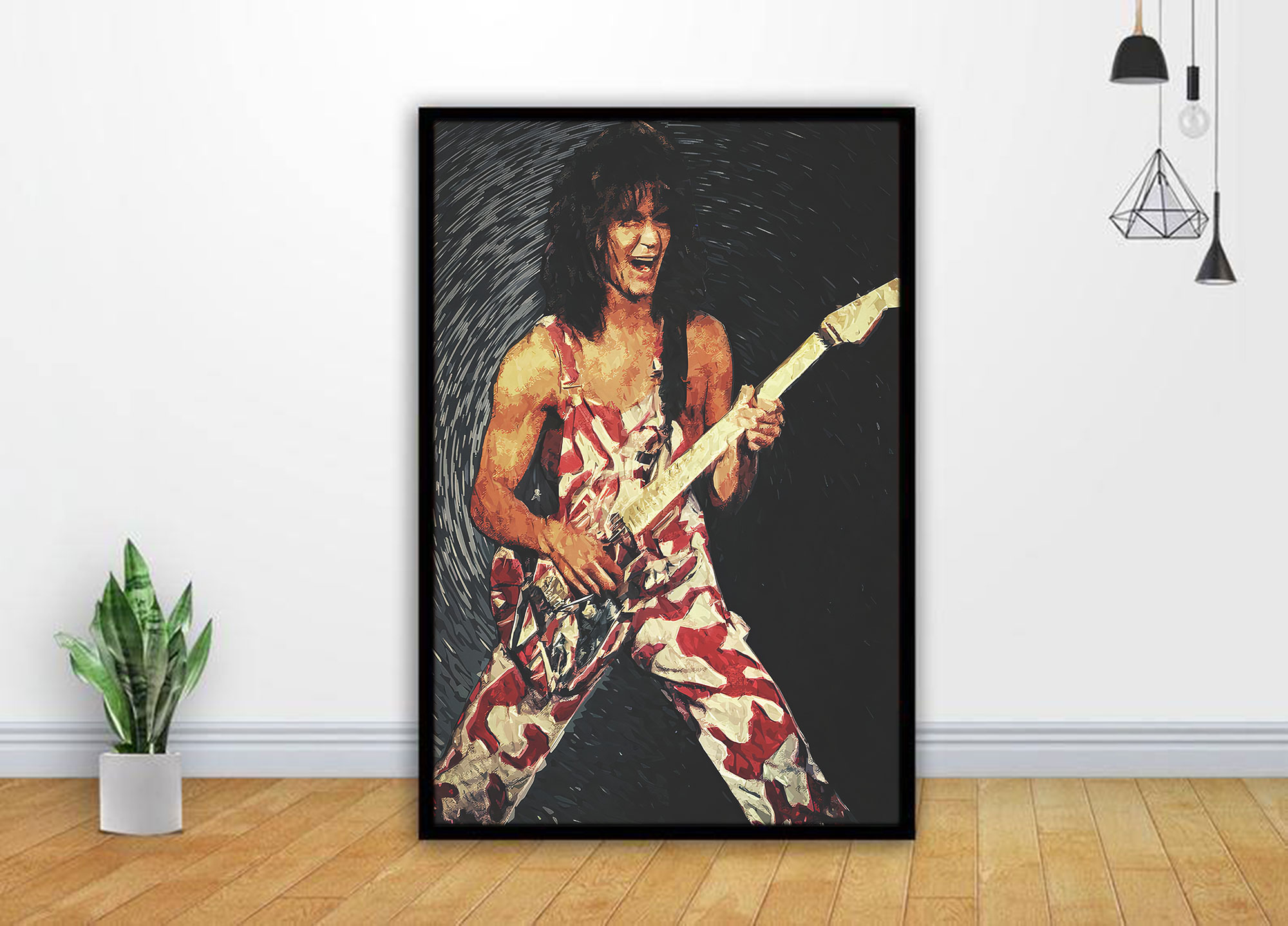 Eddie Van Halen Poster, Celebrating Eddie's Poster, Hard Roc | Inspire ...