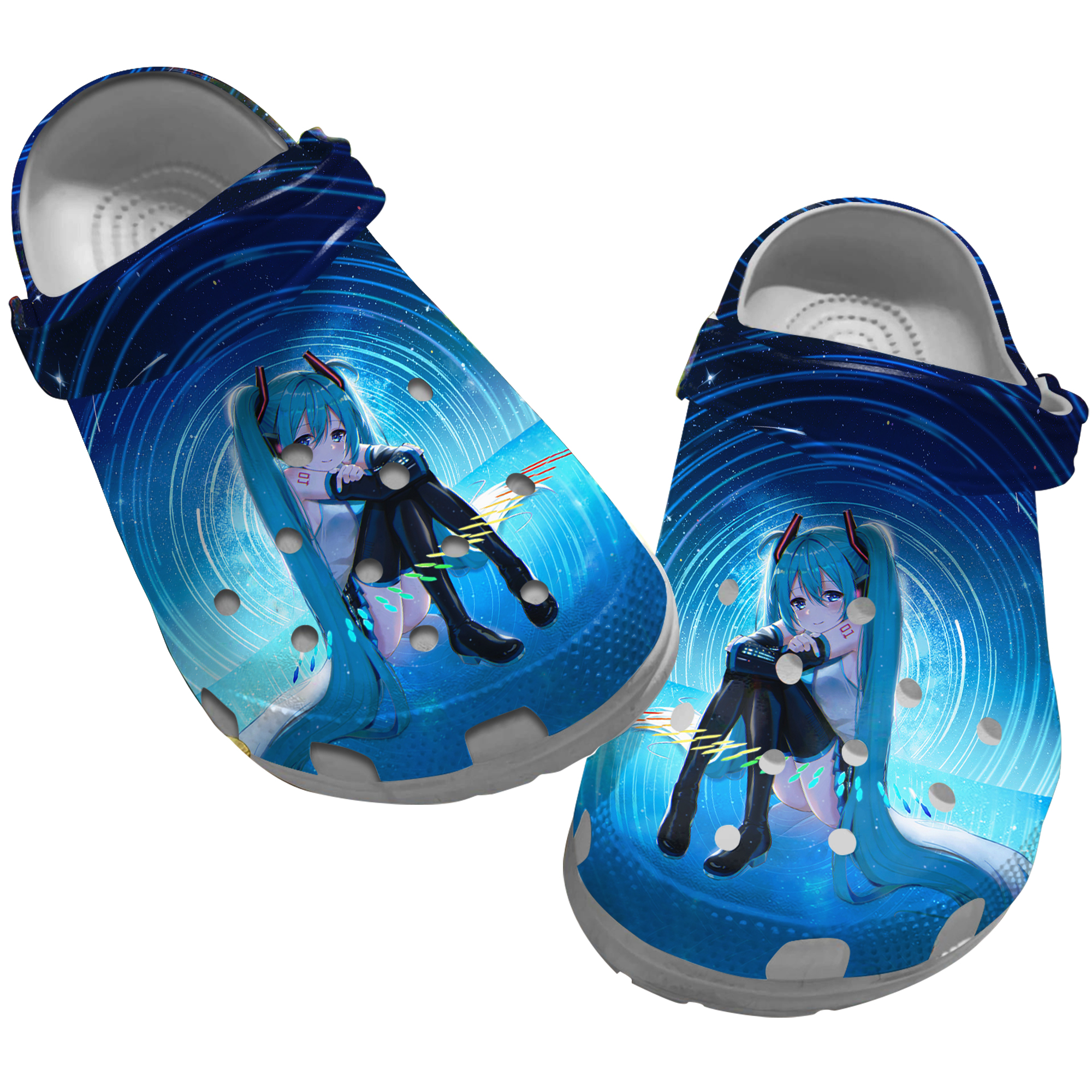 Anime Sandals, Hatsune Miku Crocs, Anime Crocs, Hatsune Miku - Inspire ...