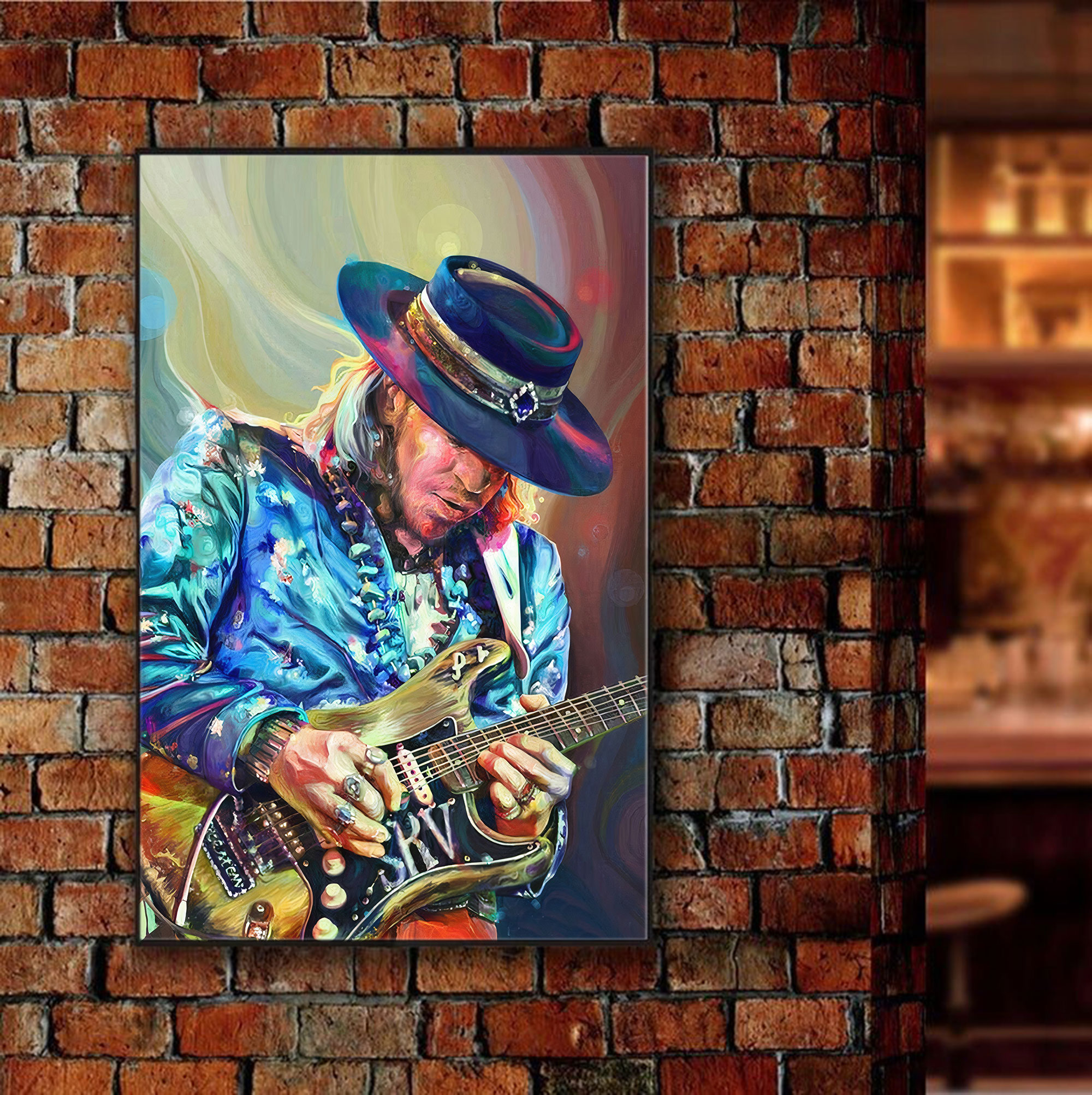 Stevie Ray Vaughan Poster, Electric Blues Revelation Poster, | Inspire ...