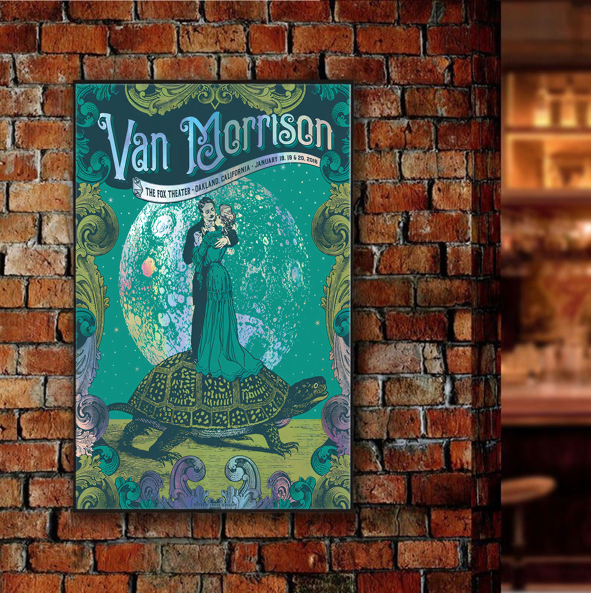 Van Morrison Poster, Vintage Van Iconic Tunes Poster, Rock P | Inspire ...