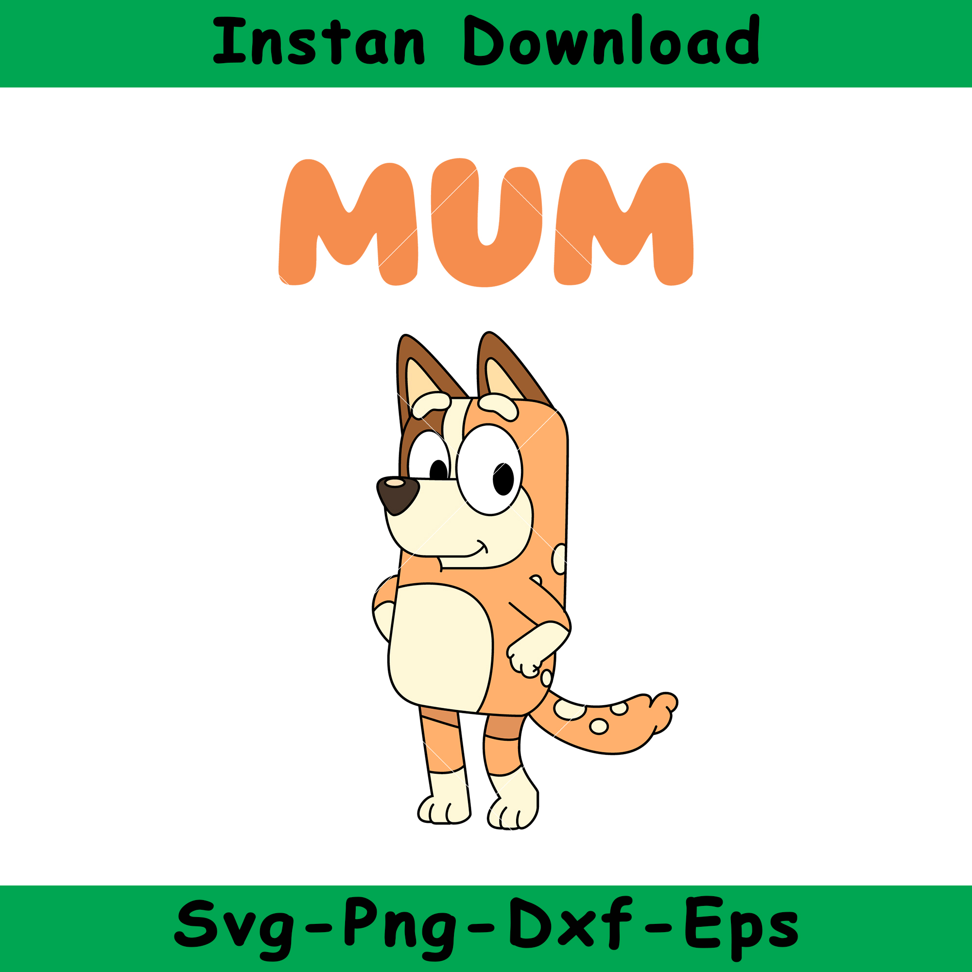 Bluey Chilli Mum Svg, Chilli Dog Svg, Bluey Chilli Svg, Blue | Inspire ...