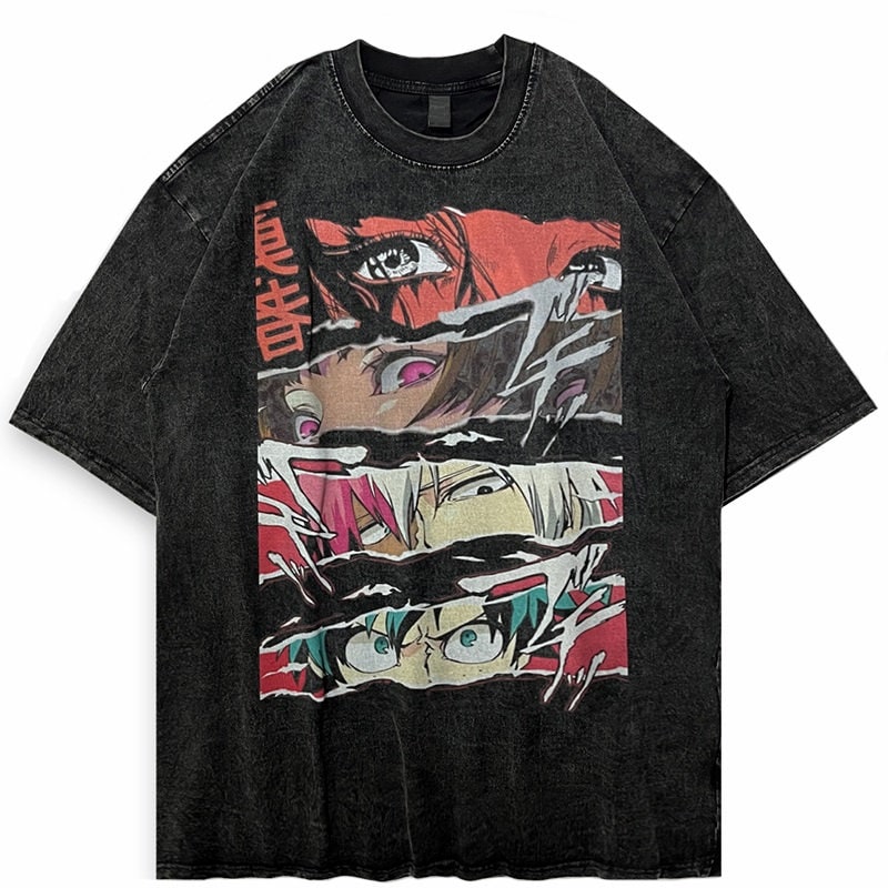 Acid Japanese T-shirt, Anime Print Tee Shirt, Street Style C | Inspire ...