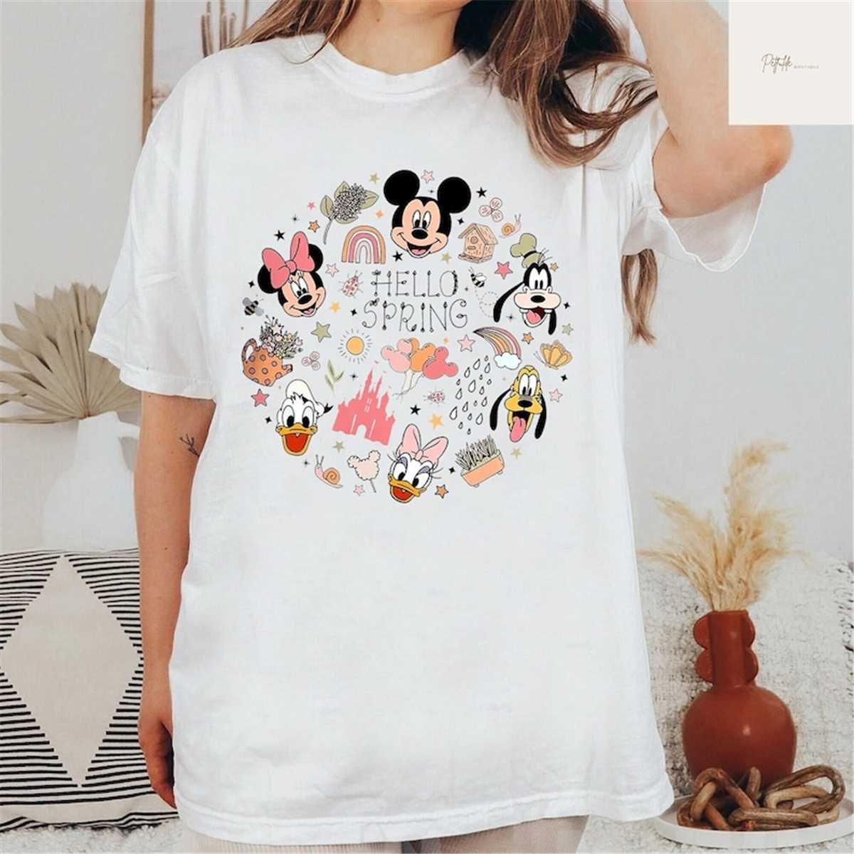 Disney Hello Spring Shirt, Mickey And Friends, Disney Shirt, | Inspire ...