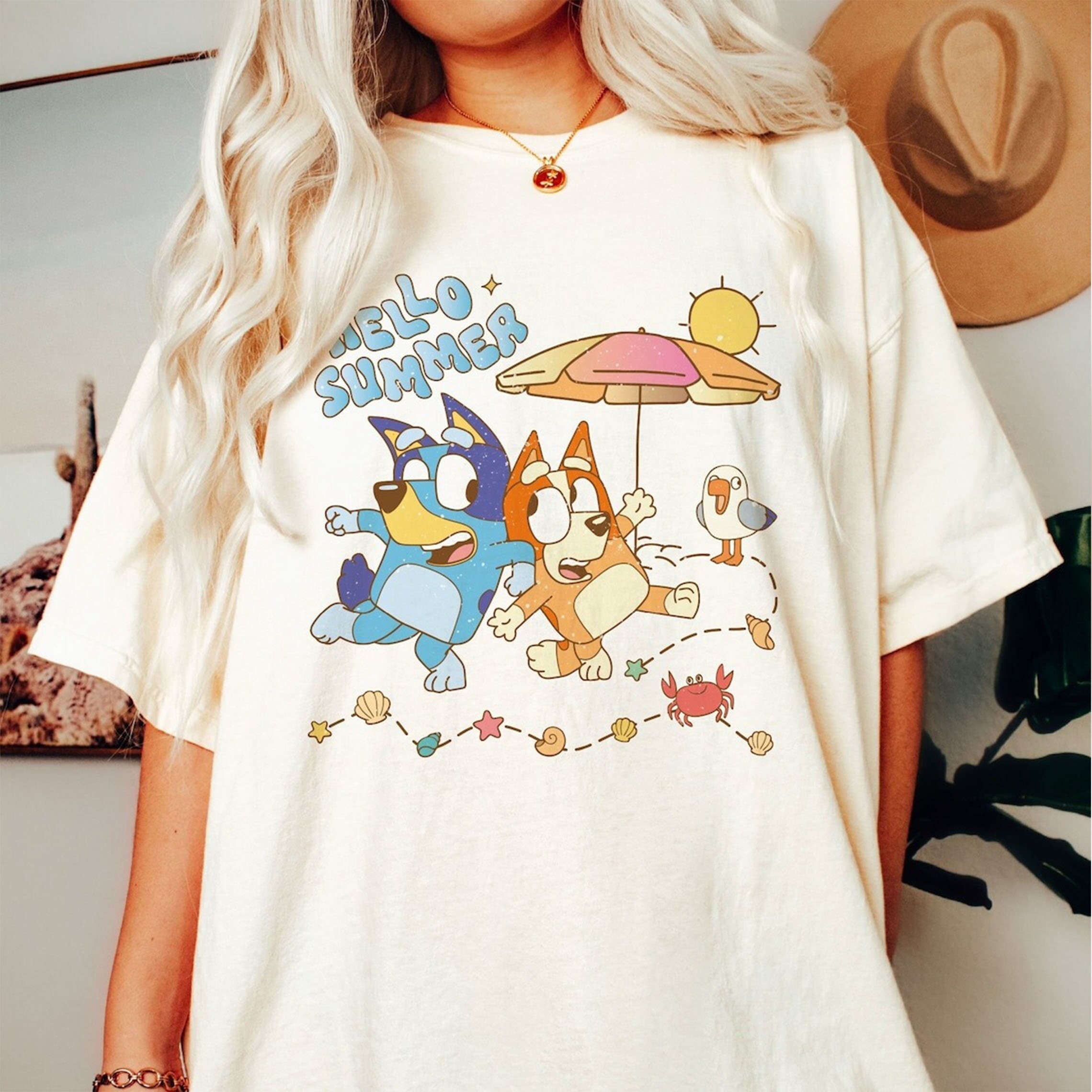 Summer Bluey and Bingo Svg, Bluey Bingo with Crown and Mushr - Inspire ...