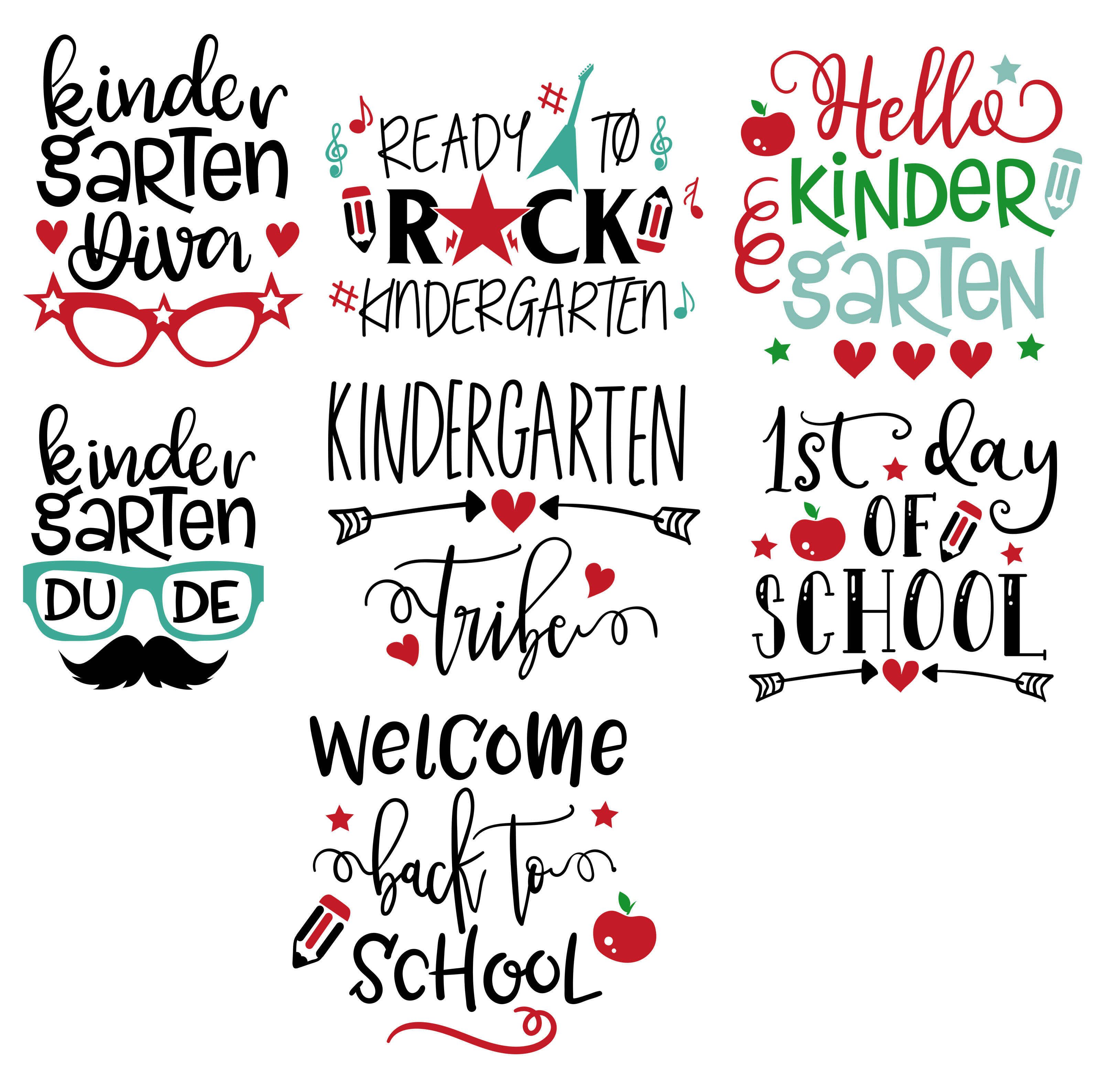 Back To School SVG Bundle, Hello School SVG, Teacher svg, Sc | Inspire ...