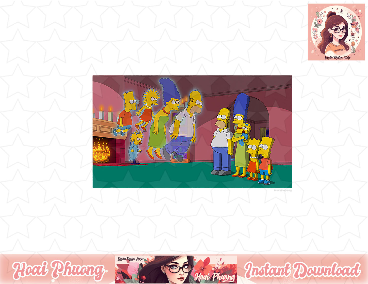 The Simpsons Treehouse Of Horror Halloween Ghost Family V-2 | Inspire ...