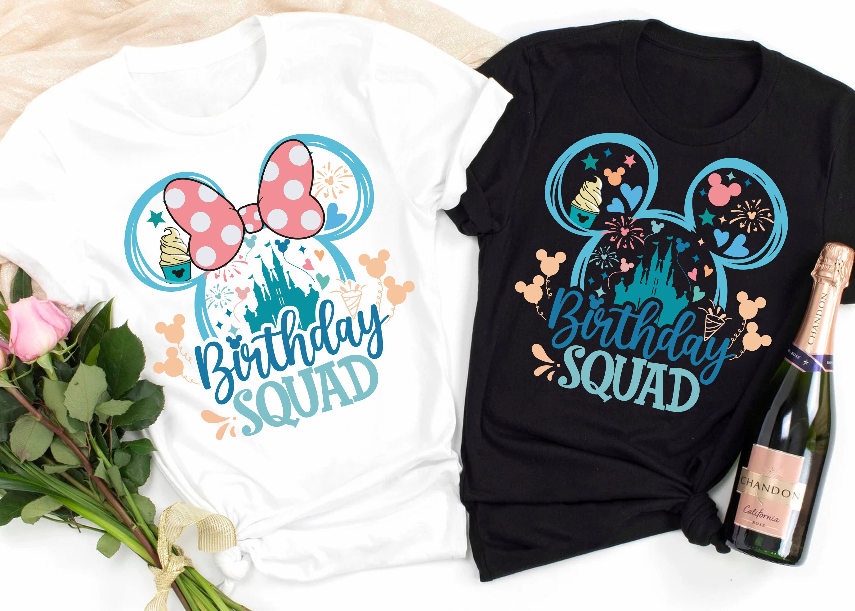 Disney Birthday Squad Shirt, Disney Group Birthday T- - Inspire Uplift
