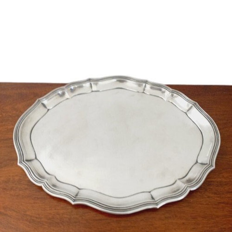 C BECKER SILVER 800 serving oval tray plate Original from Ge | Inspire ...