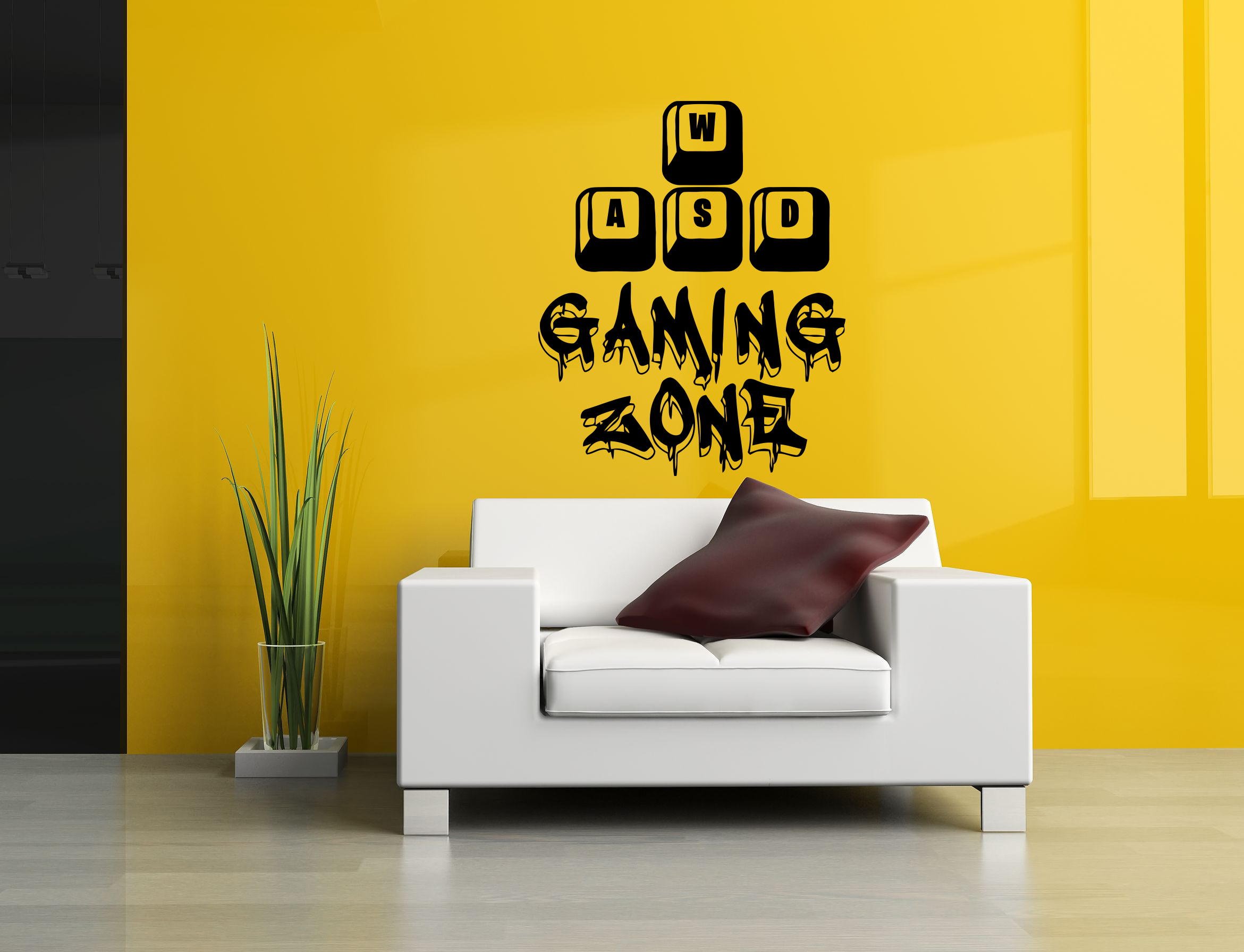Gaming Zone, Keyboard, Keys, Gamer Sticker, Video Game, Comp | Inspire ...