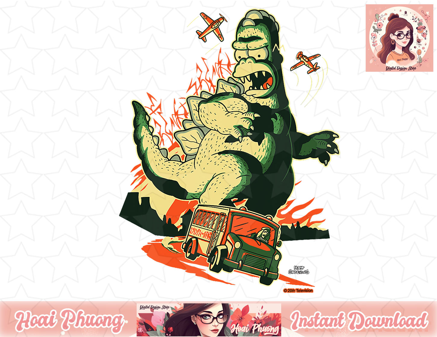 The Simpsons Treehouse of Horror Homerzilla Terror png, inst - Inspire ...