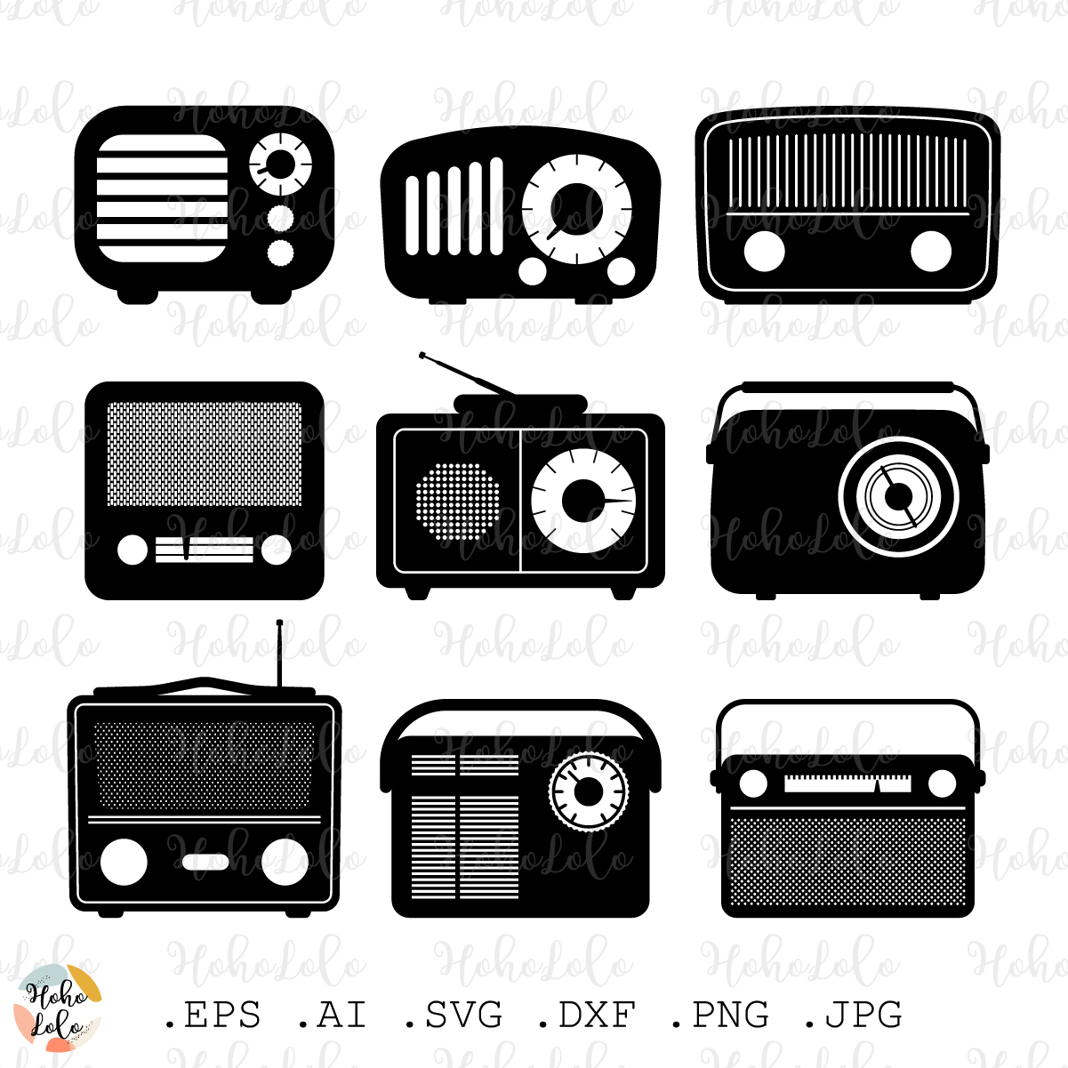 Old Vintage Radio Svg, Vintage Radio Silhouette, Vintage Rad - Inspire ...