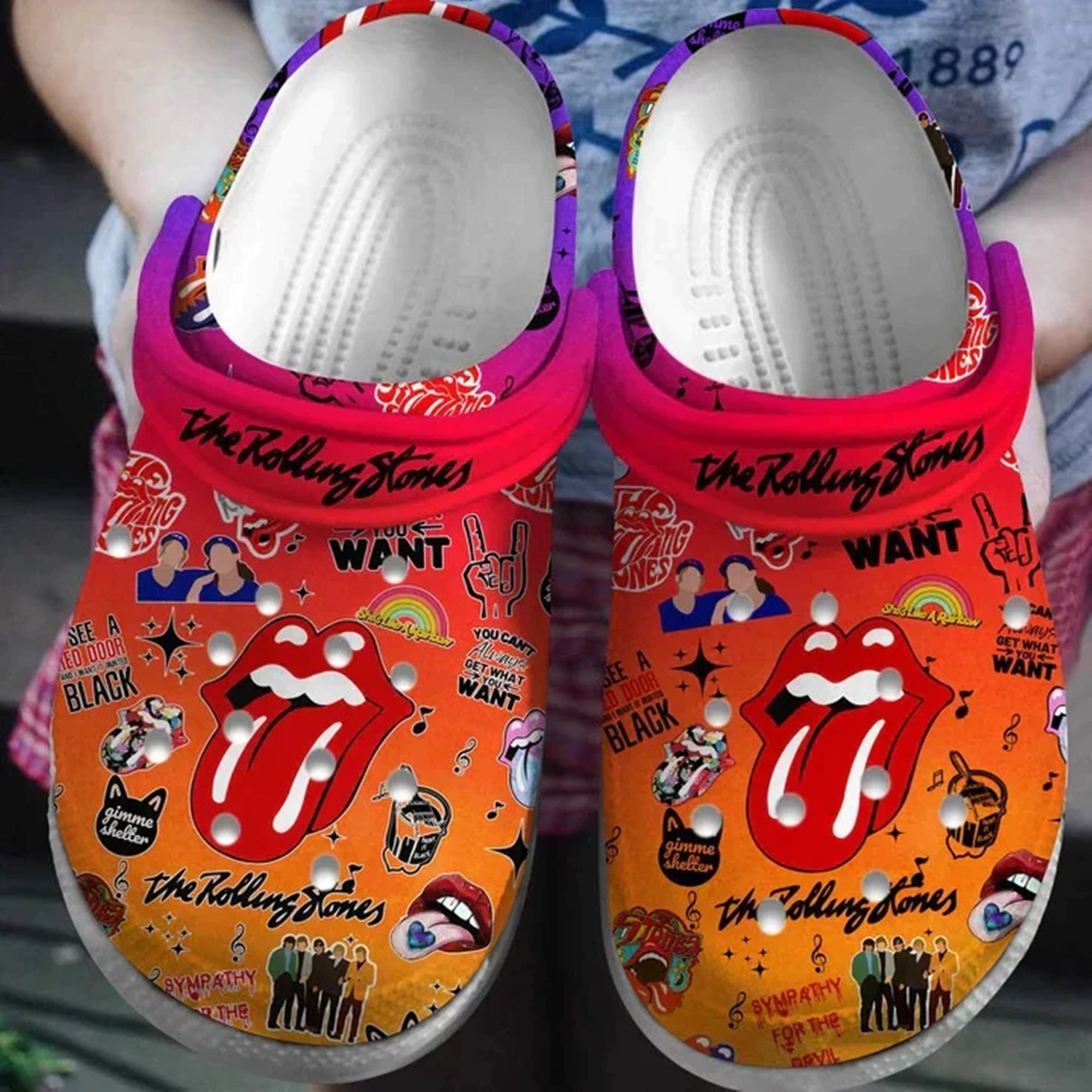 The Rolling Stones Crocs, Music Crocs, The Rolling Stones Cl - Inspire ...