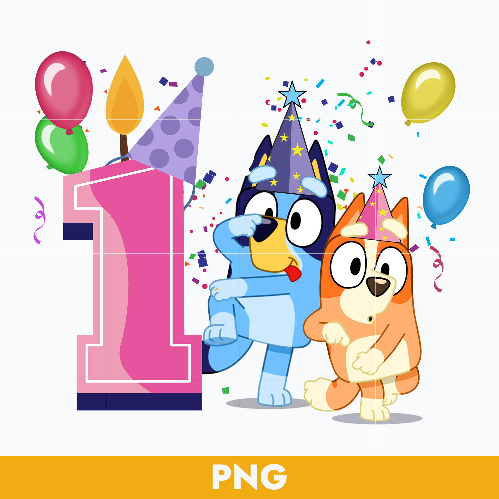 1st Bluey Birthday Png, Bluey Birthday Girl Png, Bluey Png, | Inspire ...