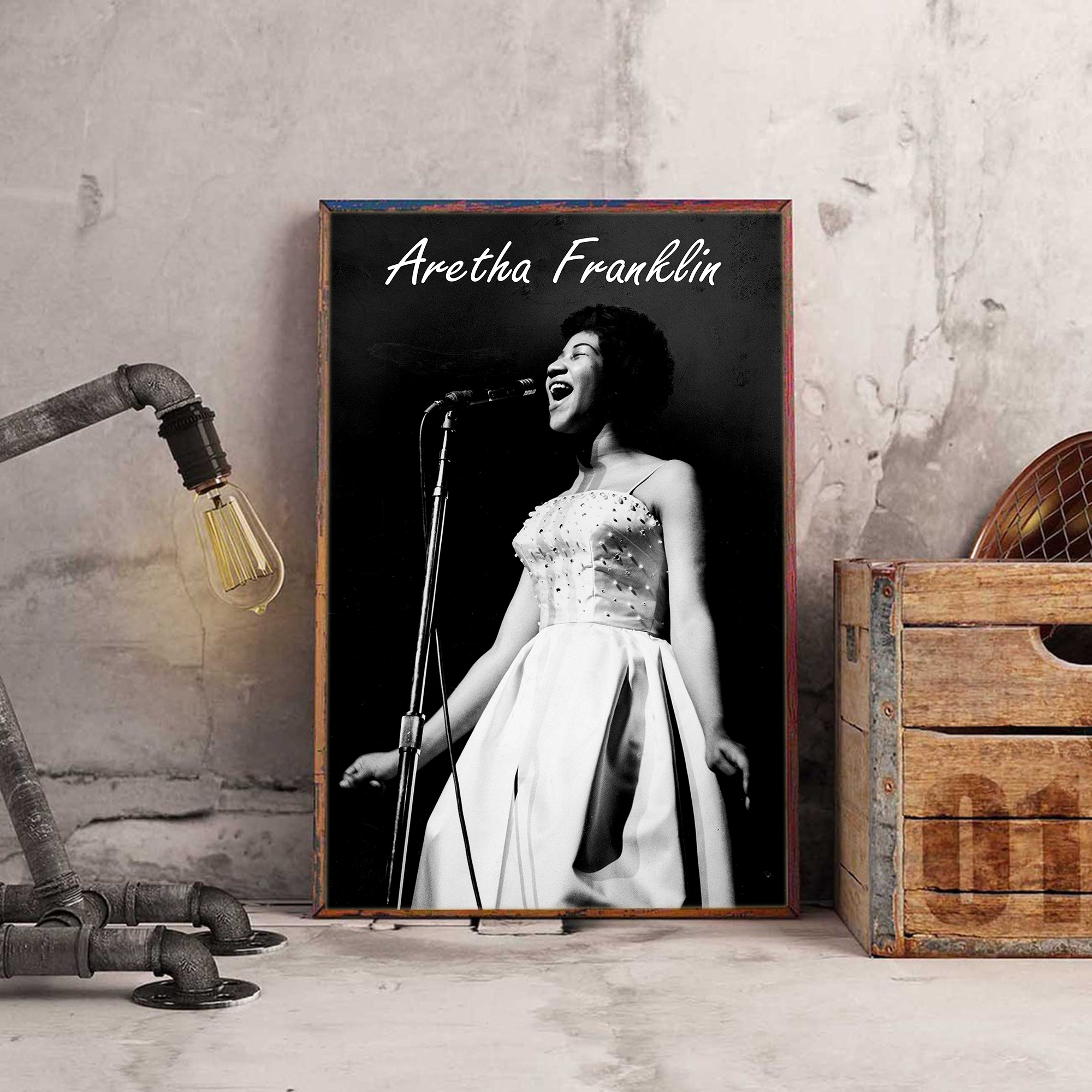 Aretha Franklin Poster, Aretha's Musical Creature Poster, Mu | Inspire ...