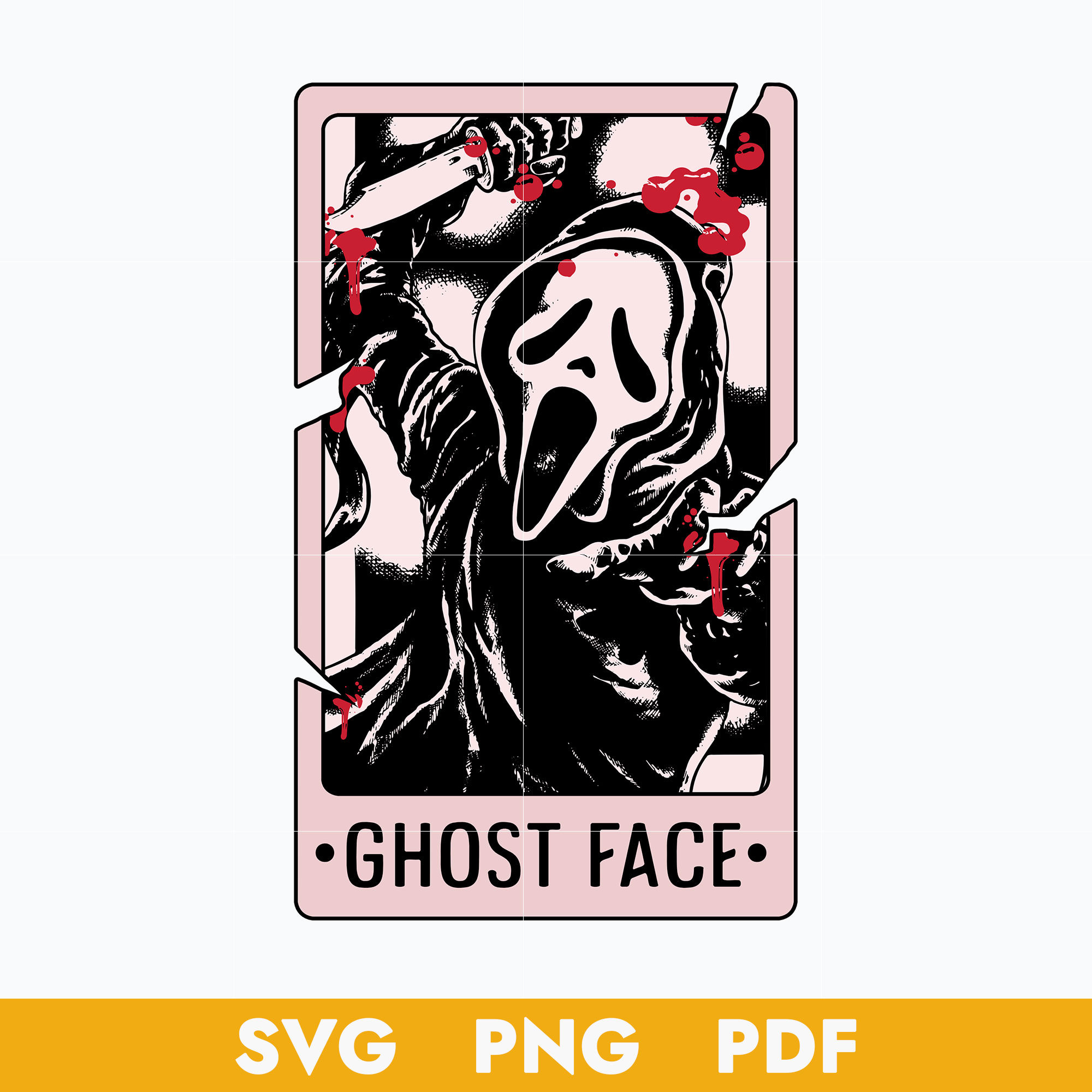 Ghostface Horror Tarot Cards Svg, Ghostface Svg, Halloween | Inspire Uplift
