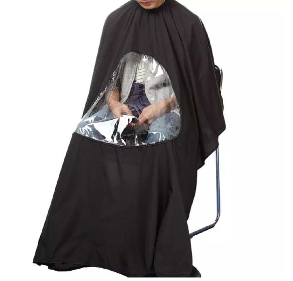 Hair Cutting Barber Cape with Window Salon Cape Hair Cutting | Inspire ...