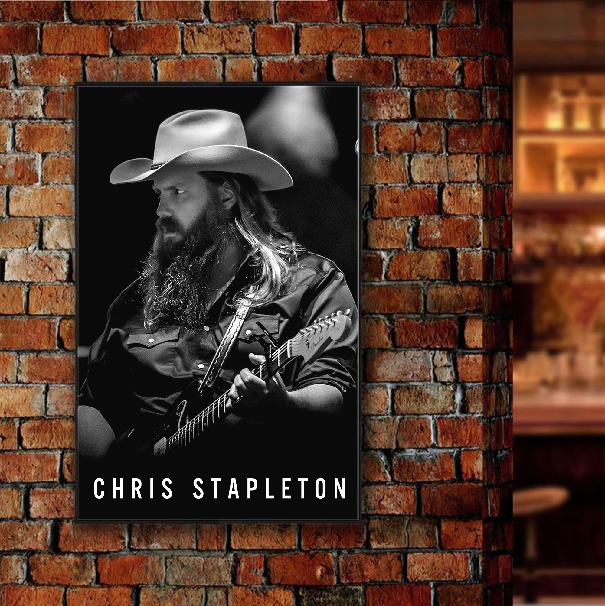 Chris Stapleton Poster, Country Crooner Poster, Music Poster | Inspire ...