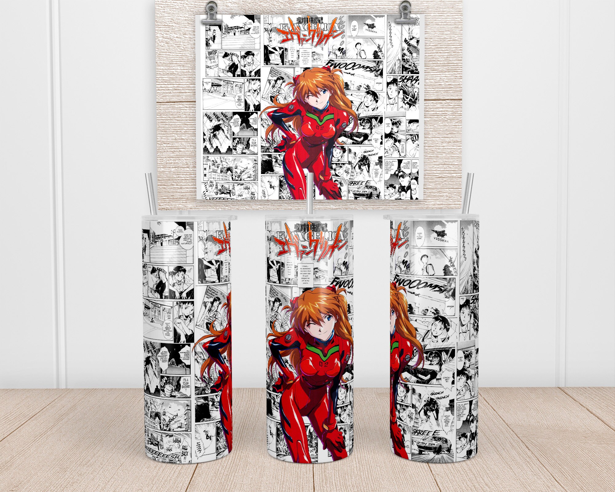 Anime'S Visual Delights Tumbler, Anime Skinny Tumbler, Carto - Inspire ...