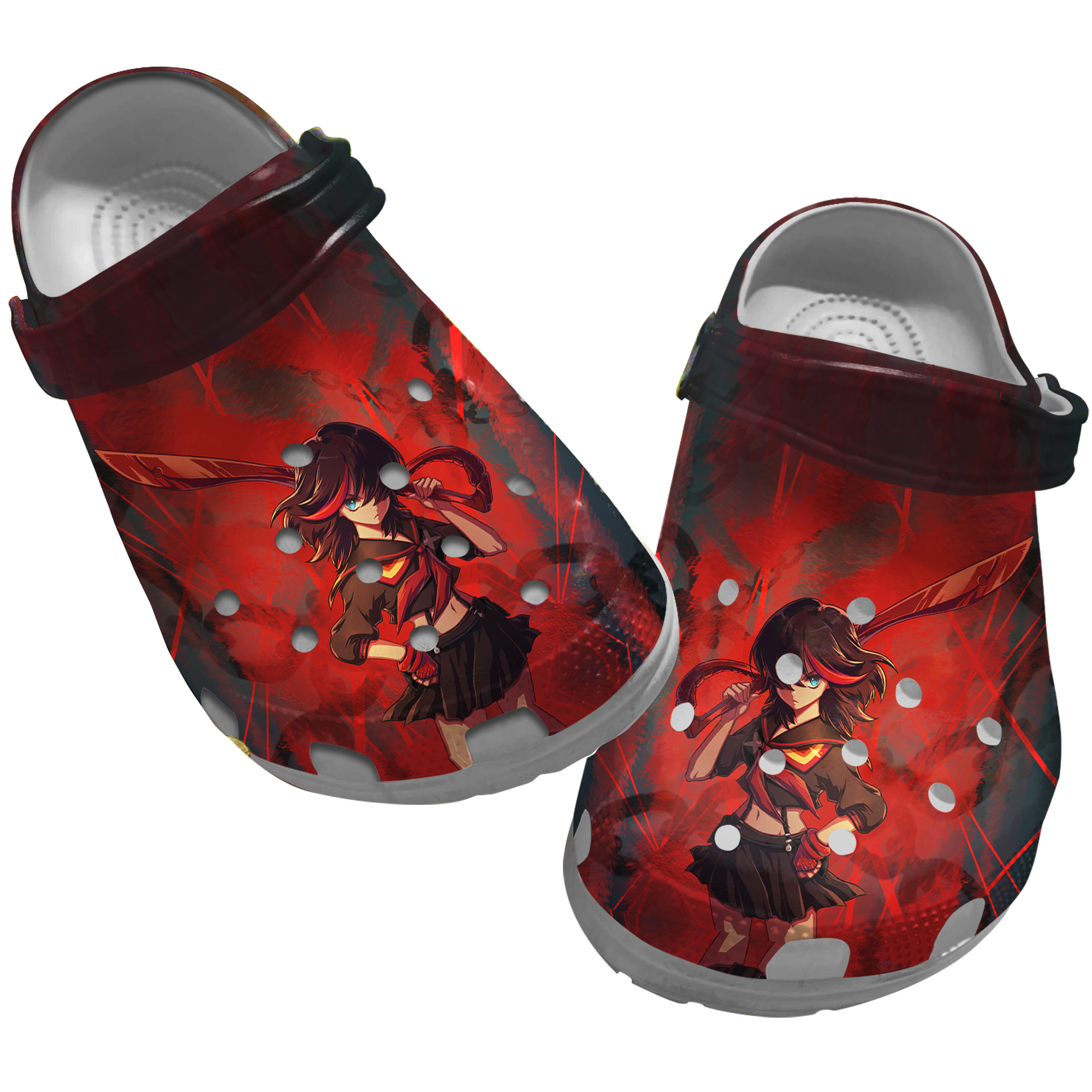 Anime Crocs, Kill La Kill Crocs, Anime Sandals, Manga Crocs, - Inspire ...