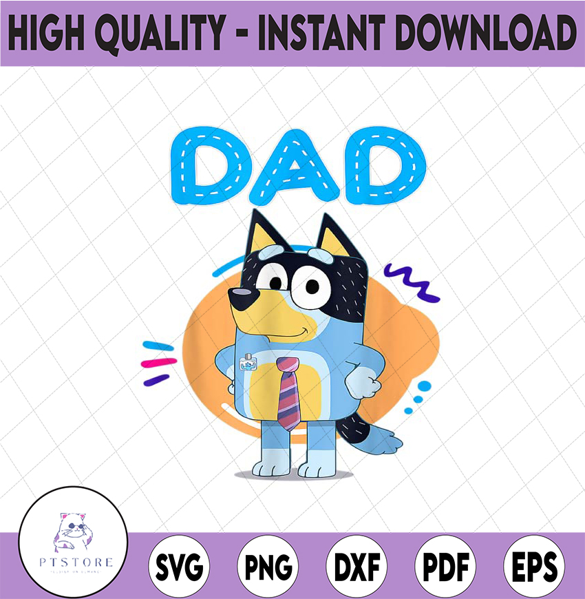 Bluey Dad Lover Forever Png, Father Day Png, Bluey Dad lover | Inspire ...