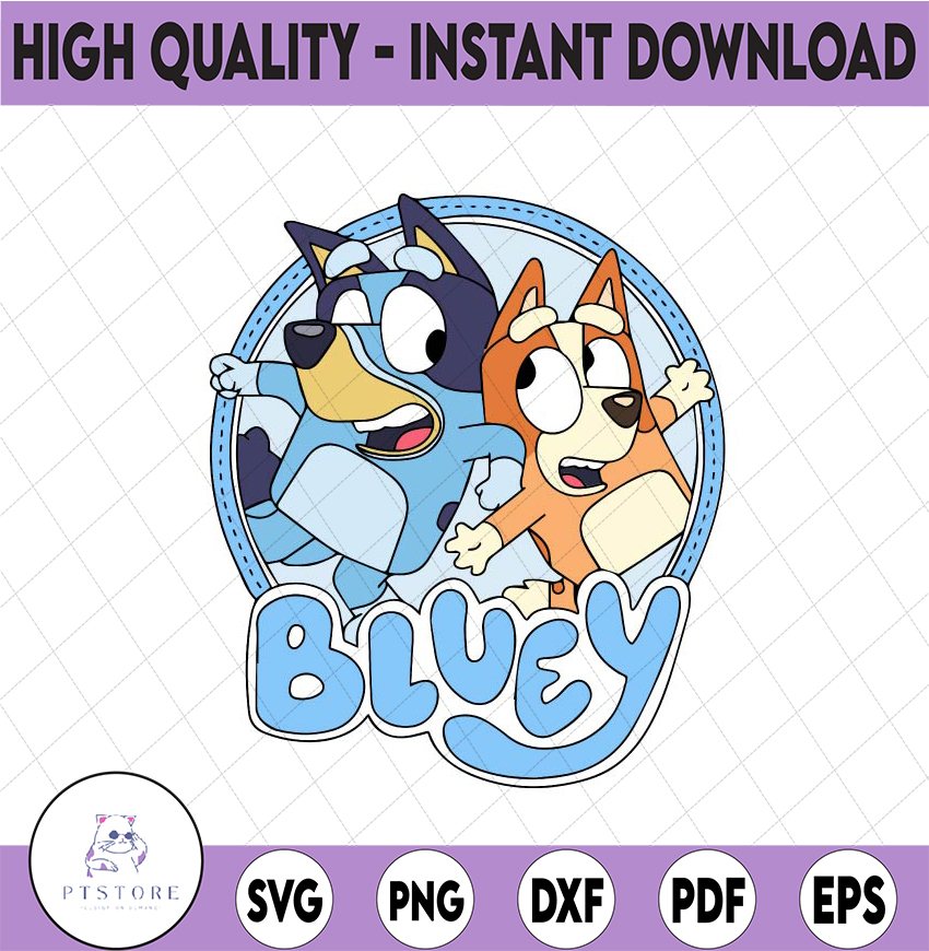 Bluey SVG, Bluey Party, Bluey Family, Bluey Dance Mode, Blue - Inspire ...