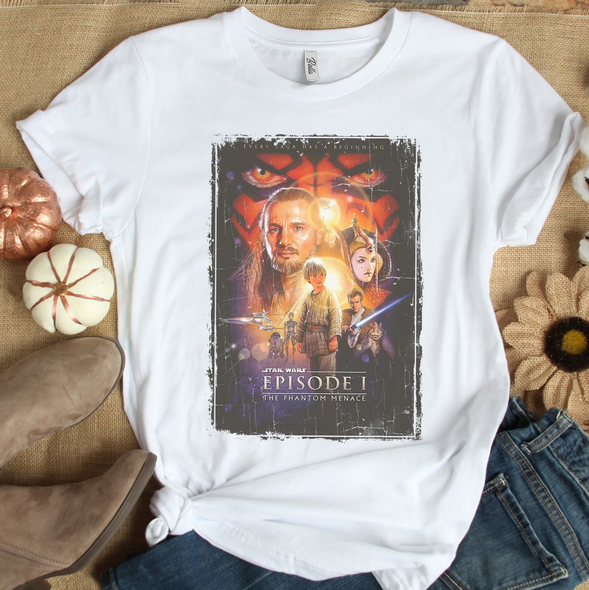 Star Wars The Phantom Menace T-shirt, Disney Star Wars Galax | Inspire ...