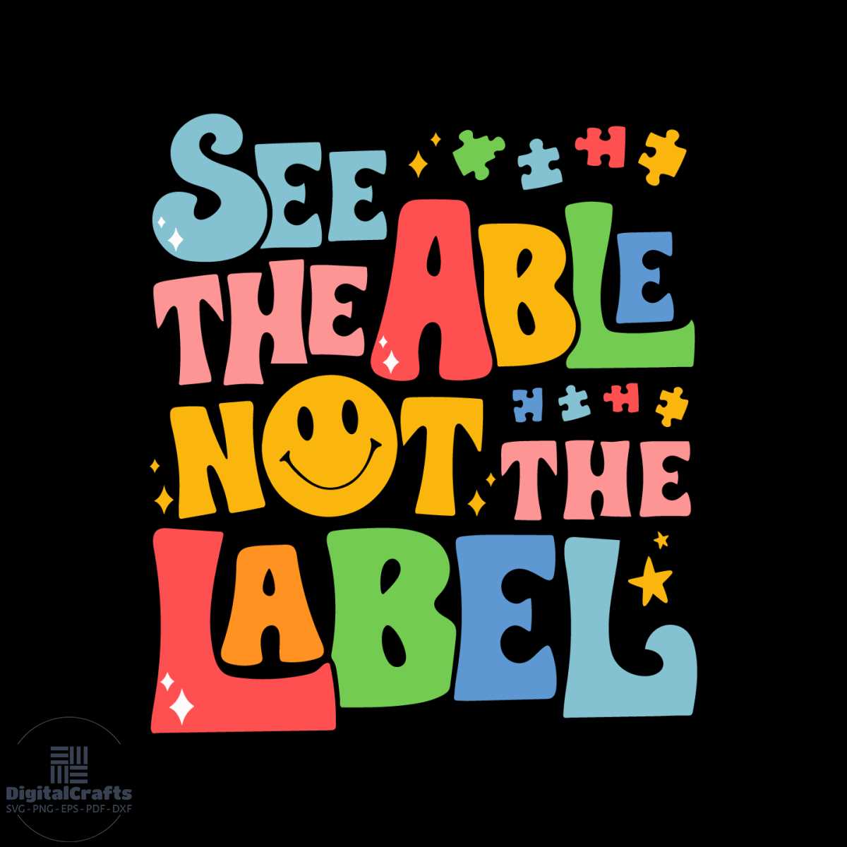 See the Able Not the Label SVG Autism Awareness SVG Cutting - Inspire ...